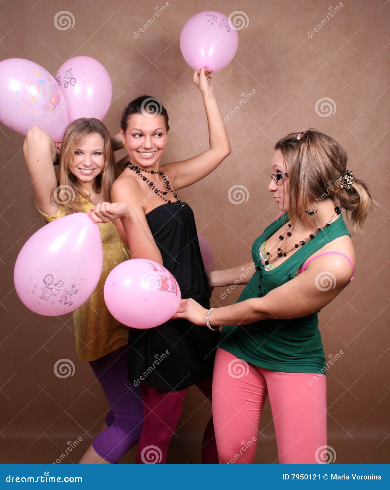 Balloon fight stock image. Image of decoration, blonde - 7950121