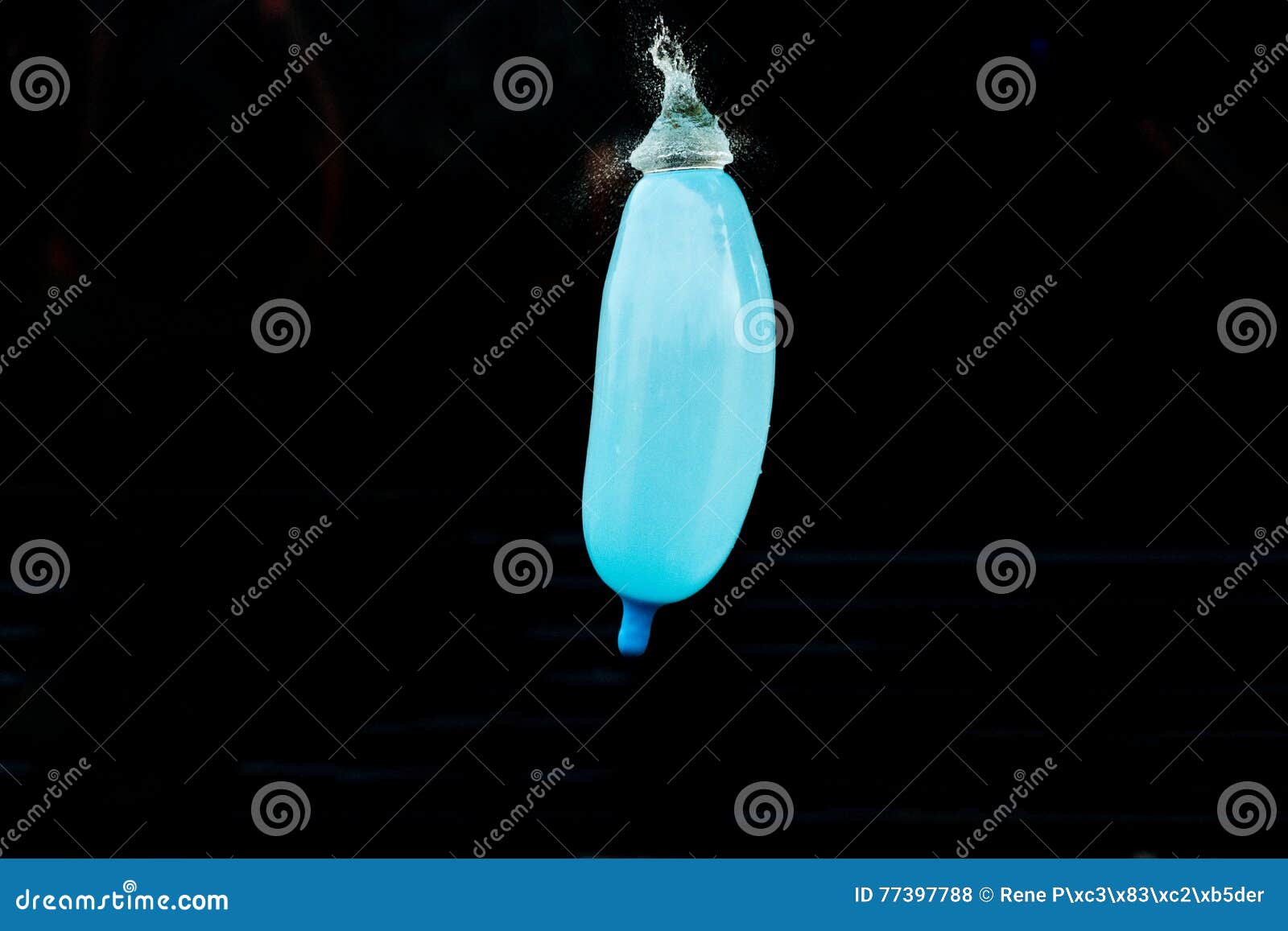 Balloon Filled with Water Explosion Stock Photo - Image of colors ...