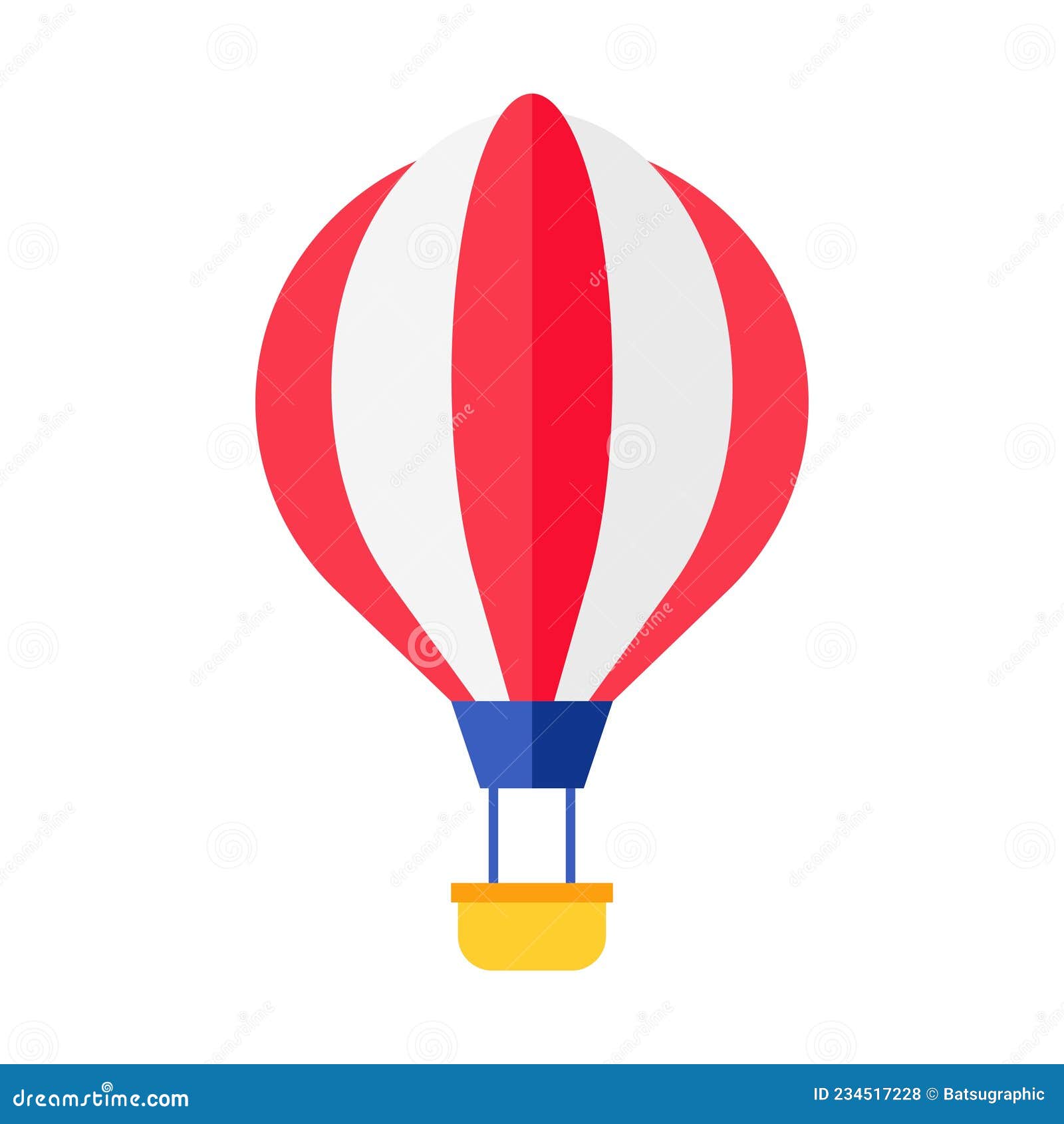 Balloon Flat Clipart Vector Illustration Stock Vector - Illustration of ...