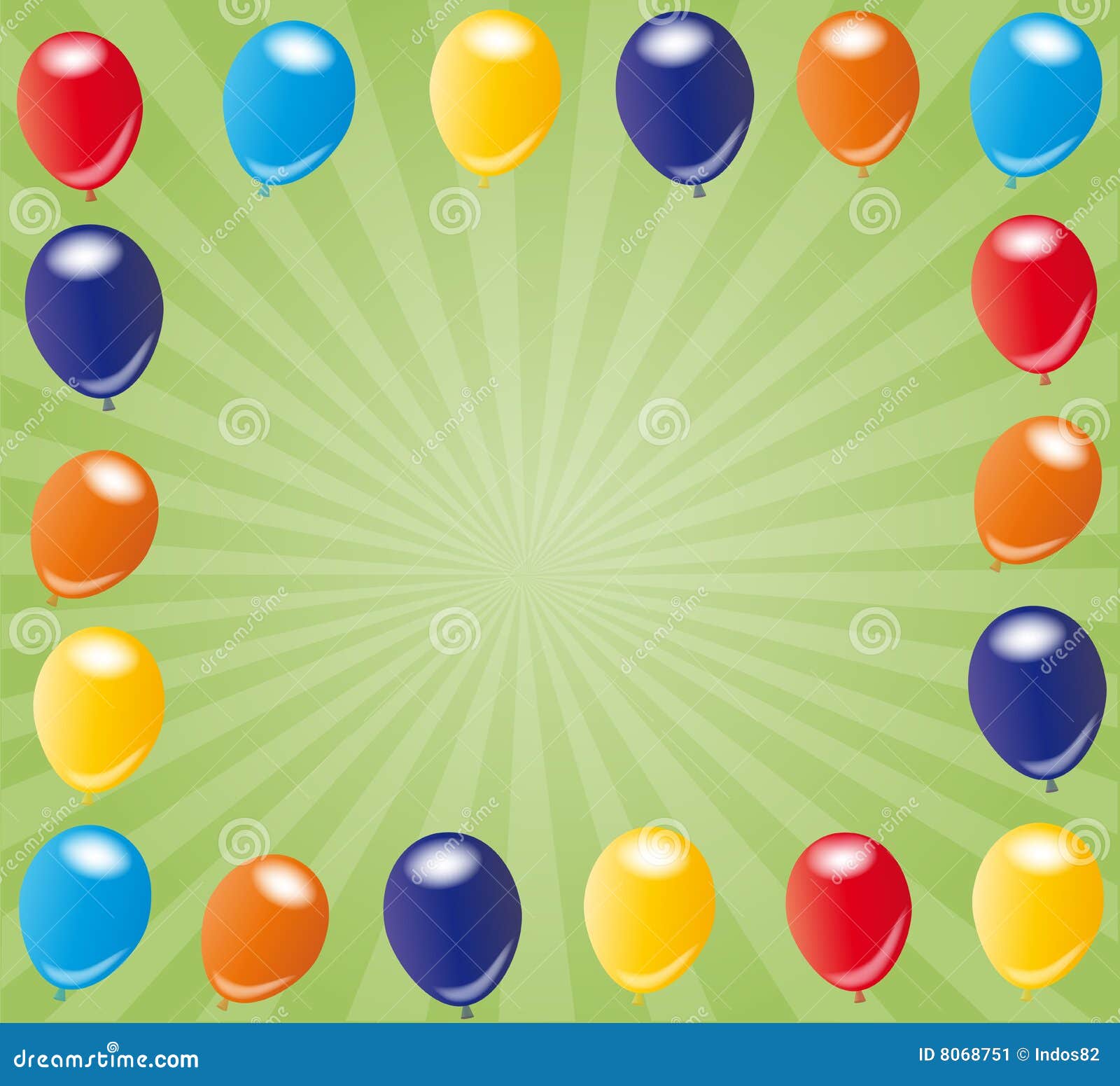 Balloon frame stock vector. Illustration of shape, cartoon - 8068751