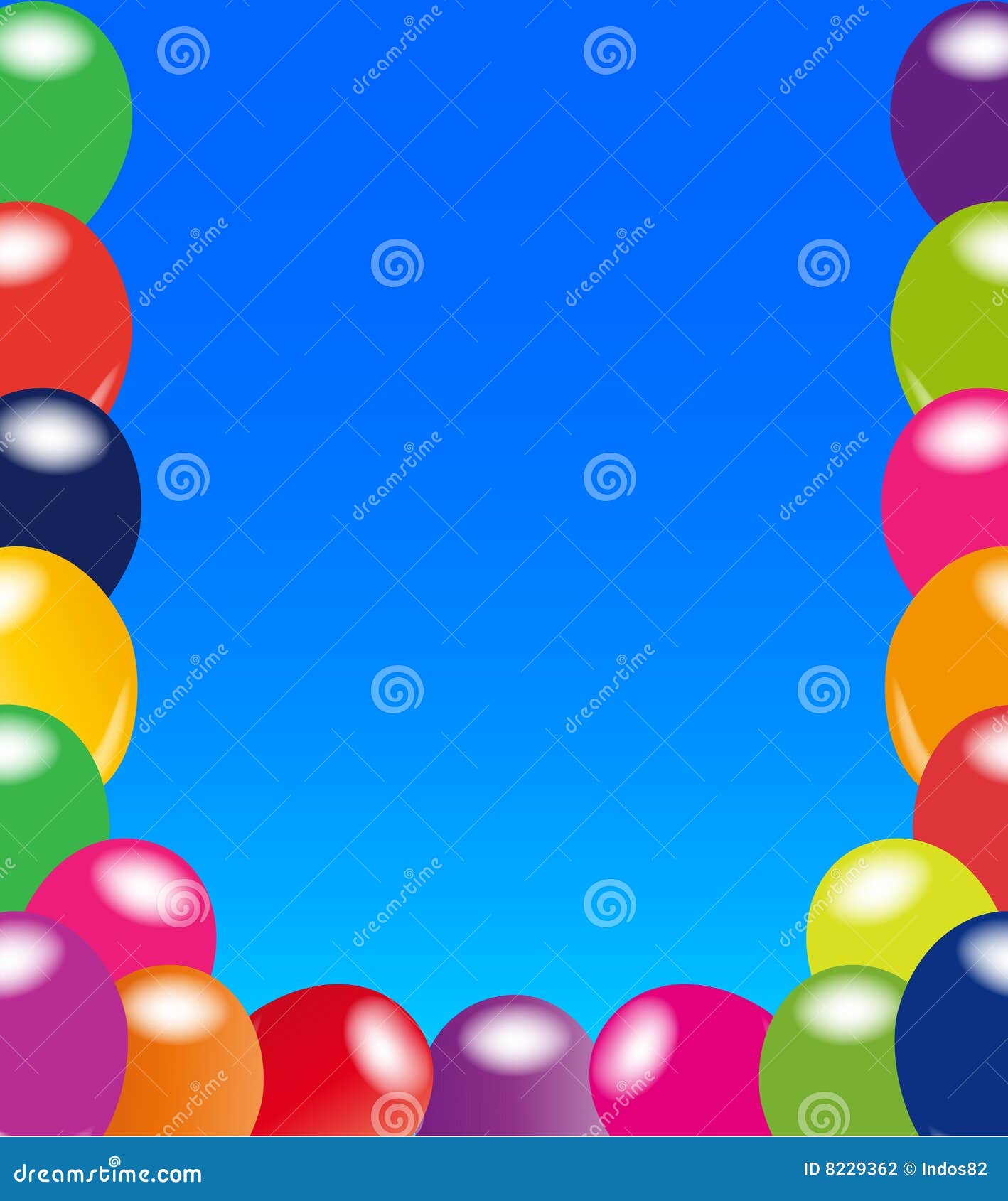 Balloon frame stock vector. Illustration of gift, decor - 8229362