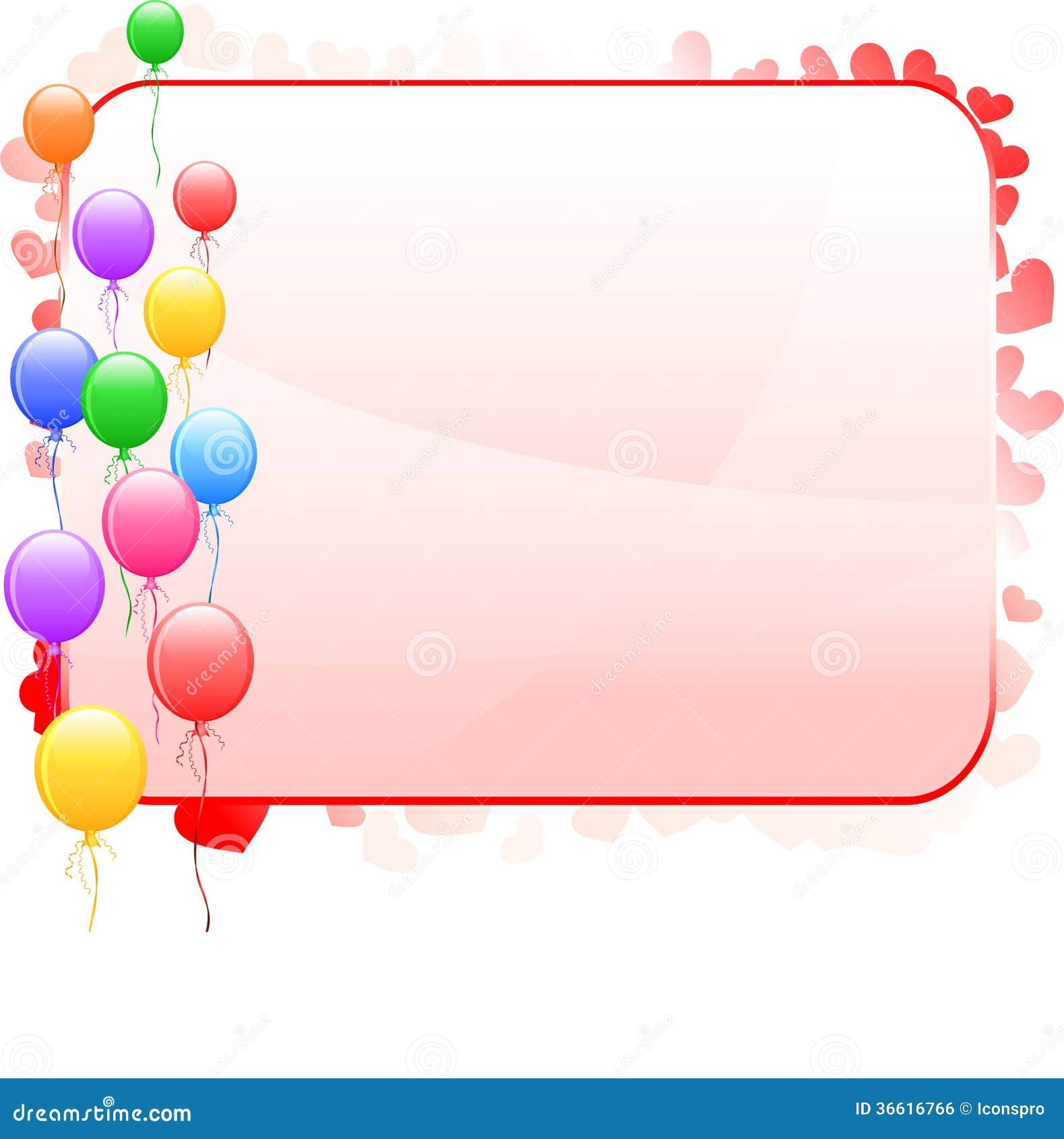 Balloon Frame Background Stock Photography | CartoonDealer.com #36616766