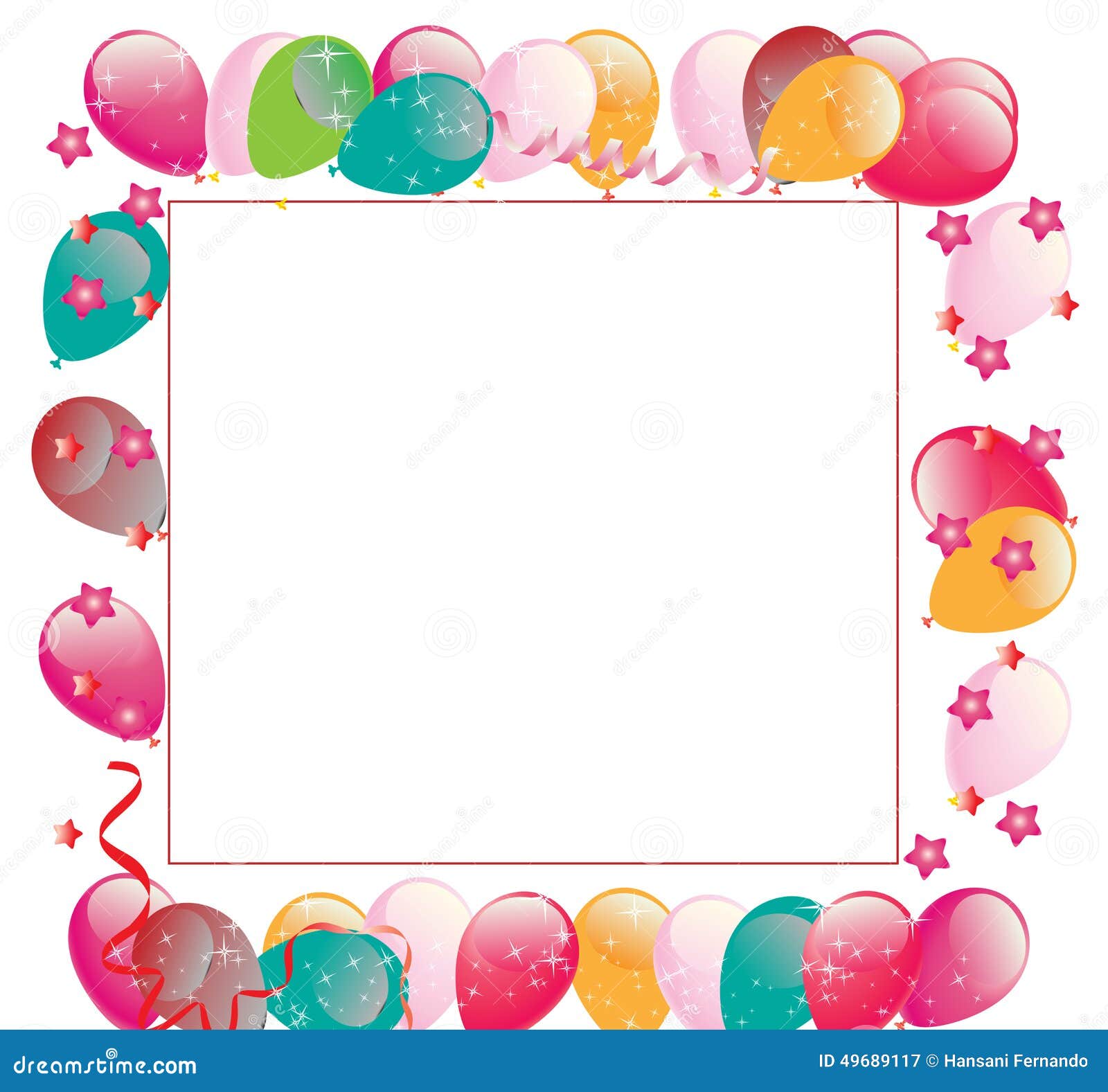 Balloon frame stock image. Image of frame, balloon, baloon - 49689117