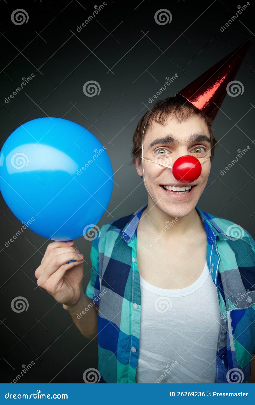 Balloon guy stock photo. Image of funny, holiday, holding - 26269236