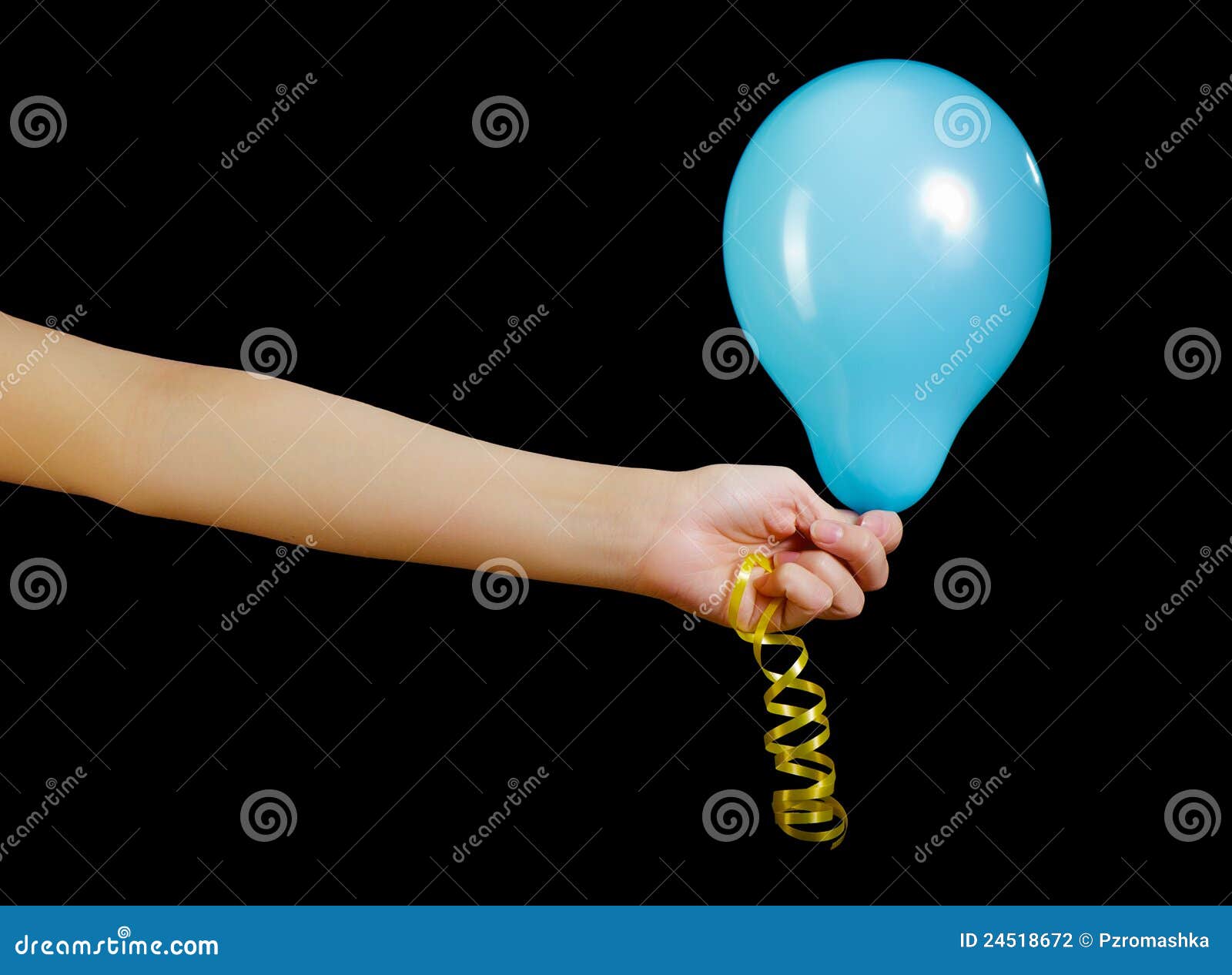 Balloon in his hand stock photo. Image of female, celebration - 24518672