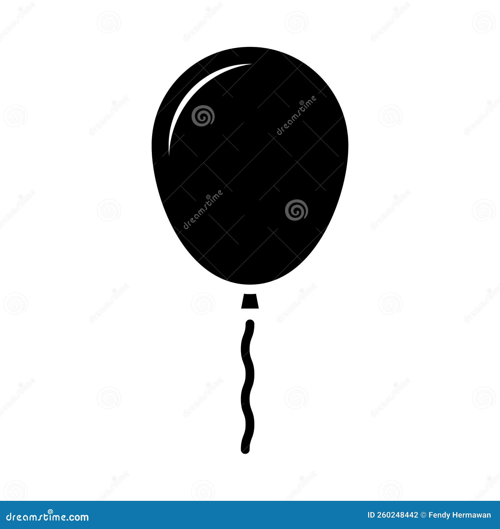 Balloon Icon Vector Design Template in White Background Stock ...