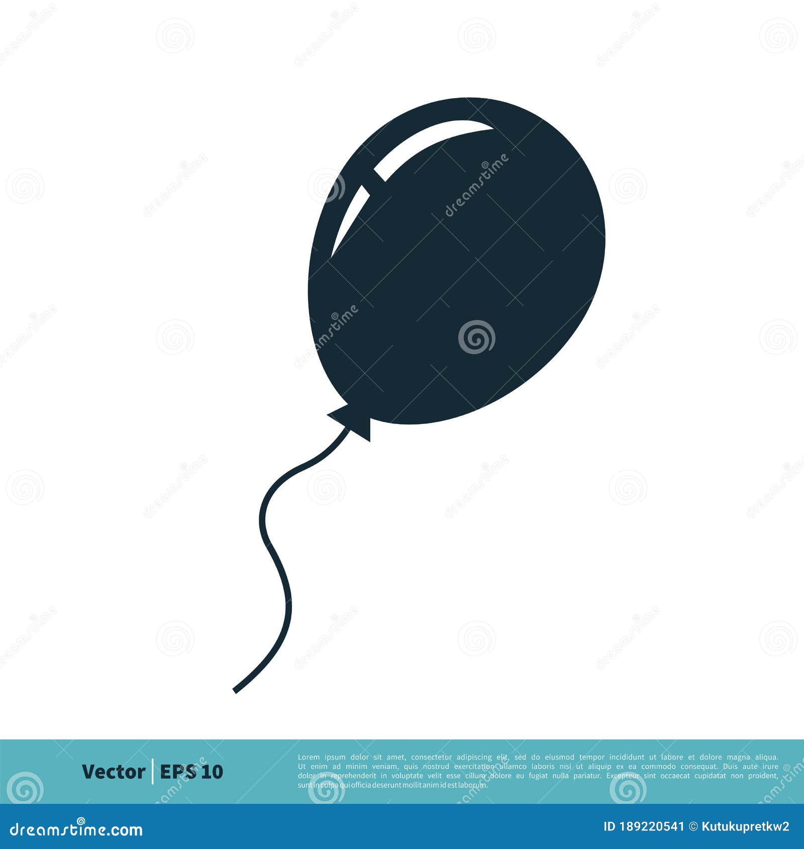 Balloon Icon Vector Logo Template Illustration Design. Vector EPS 10 ...