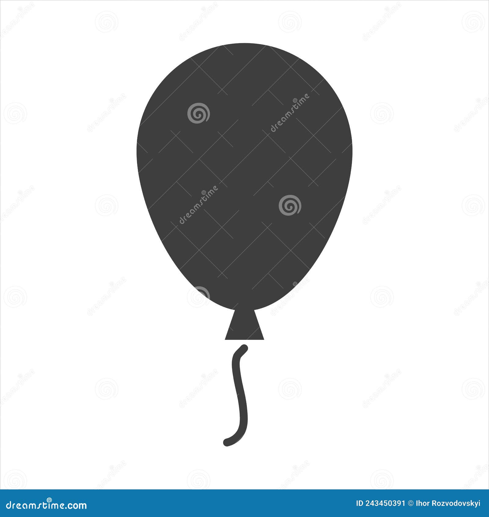 Balloon Icon on White Background. EPS 10 Vector. Stock Vector ...