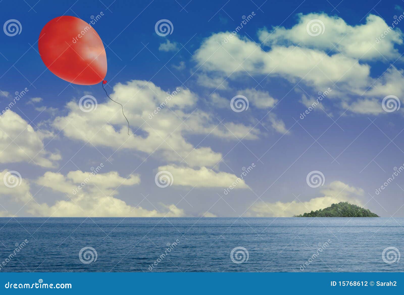 Balloon island escape stock photo. Image of summer, escape - 15768612