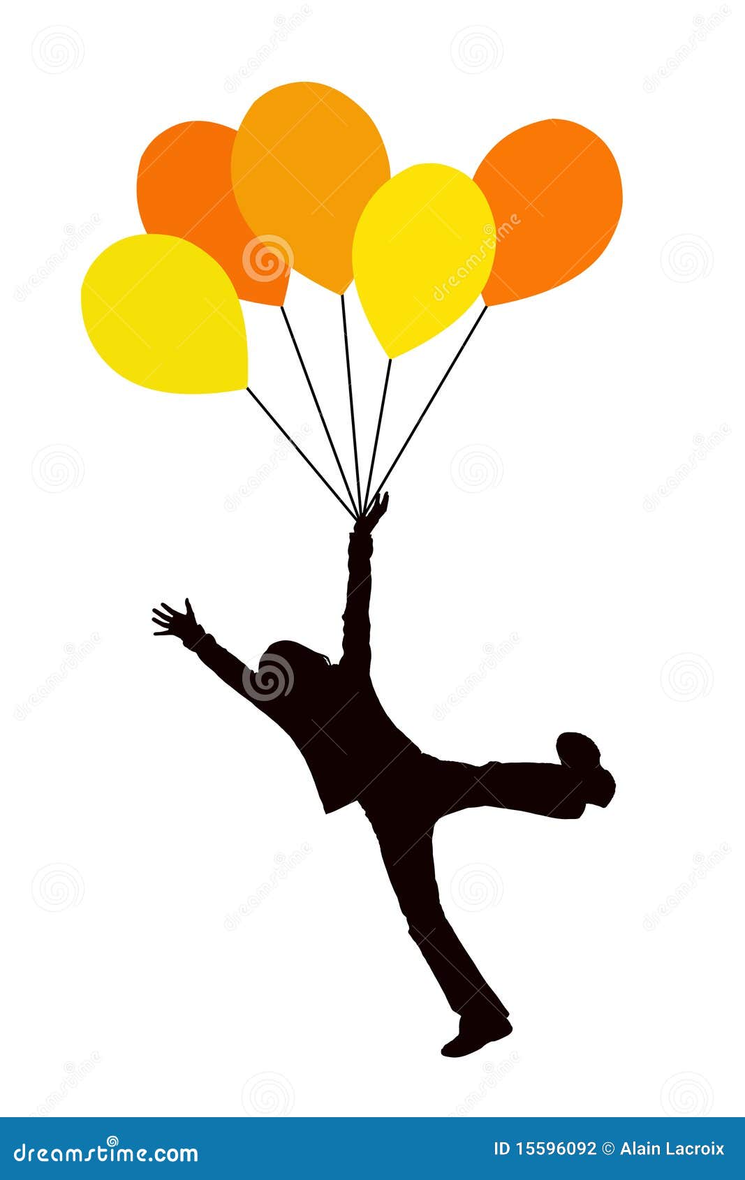 Balloon kid stock illustration. Illustration of active - 15596092