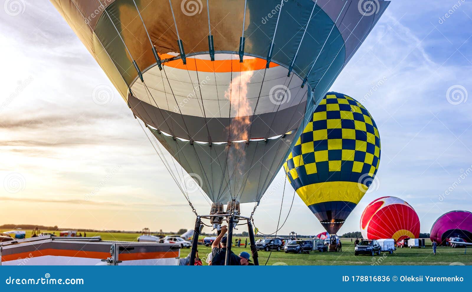 Balloon launch . stock photo. Image of fest, exciting - 178816836
