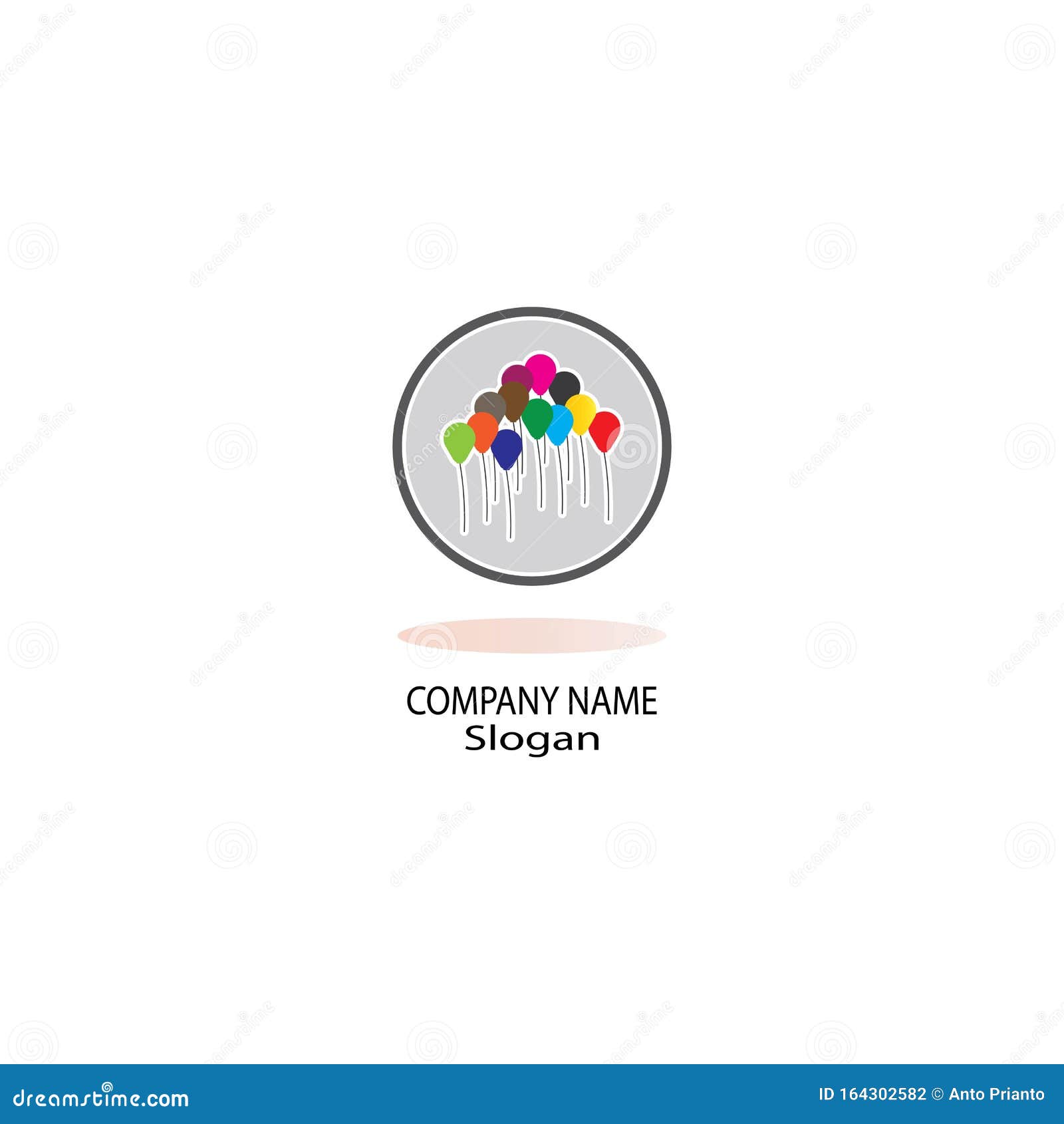 Balloon Logo Vector Template Icon Illustration Stock Vector ...