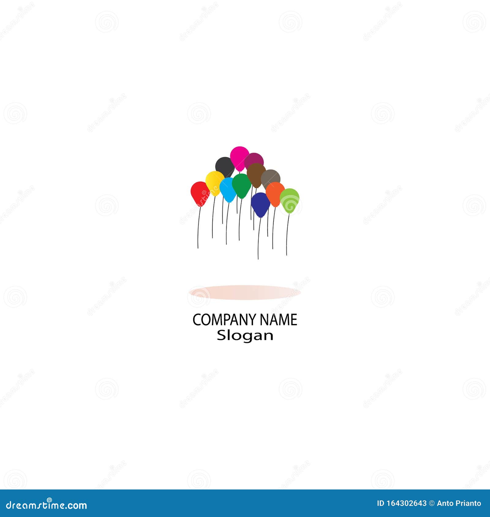 Balloon Logo Vector Template Icon Illustration Stock Vector ...