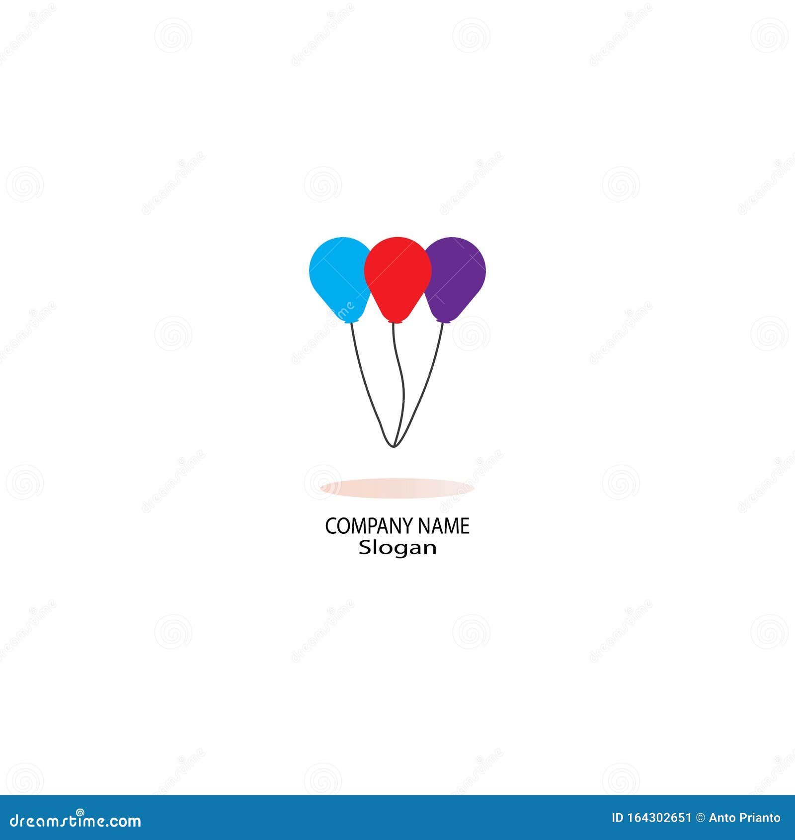Balloon Logo Vector Template Icon Illustration Stock Vector ...