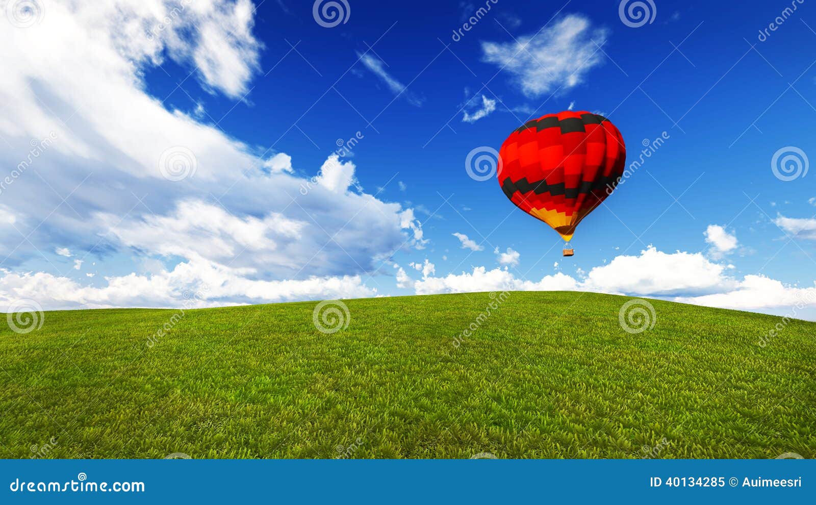 Balloon in a meadow stock image. Image of meadow, beautiful - 40134285
