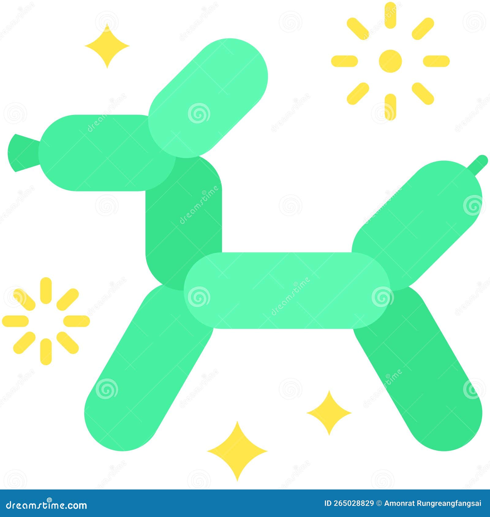 Balloon Modelling Icon, New Year Realated Vector Stock Vector ...