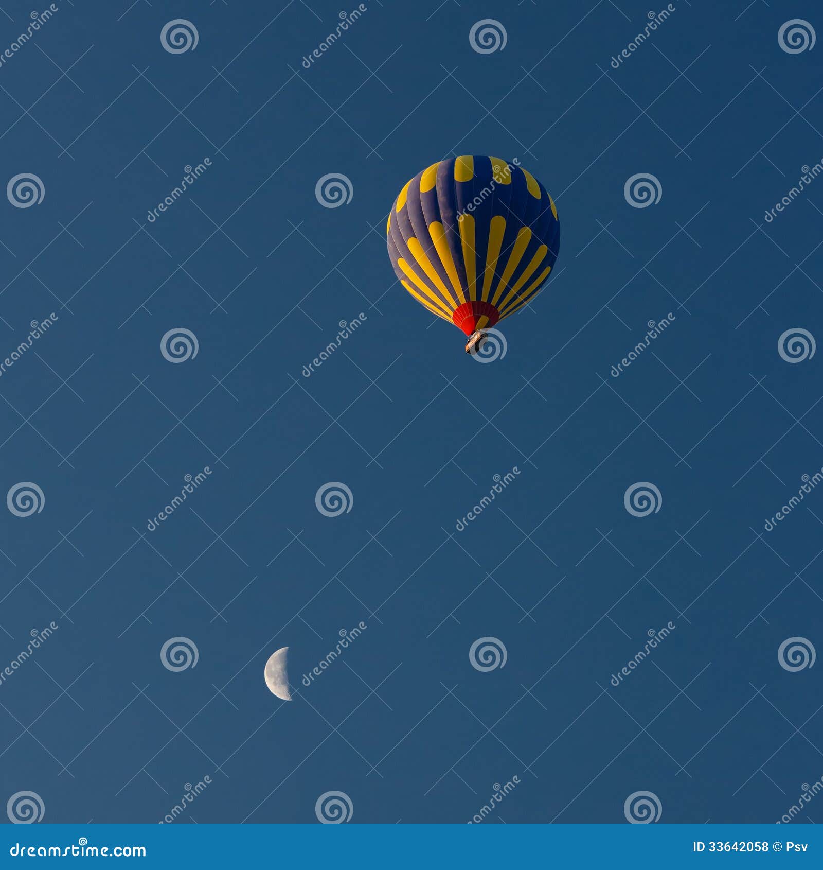 Balloon and moon stock photo. Image of outdoors, crescent - 33642058
