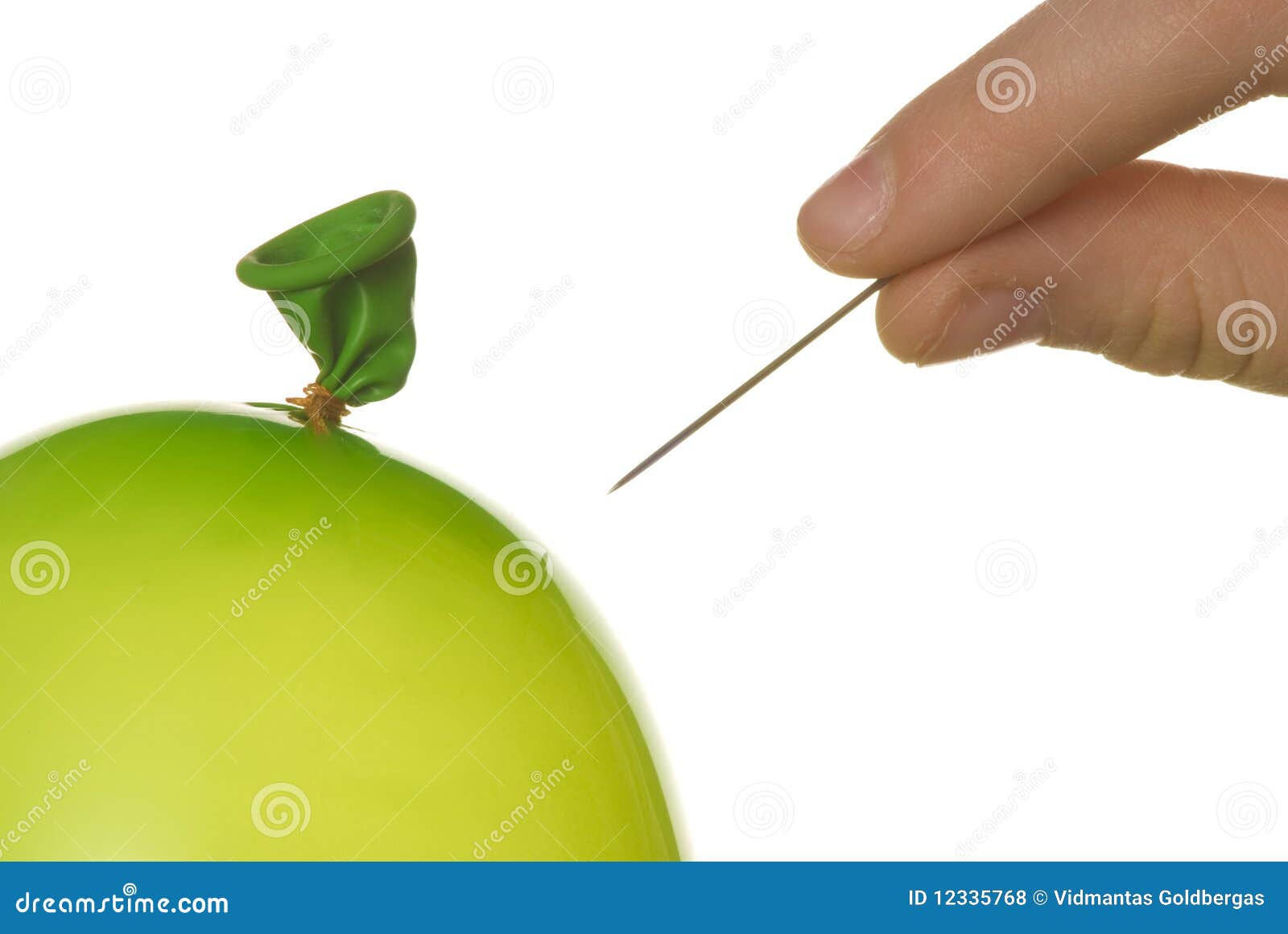 Balloon and needle stock photo. Image of human, preparation - 12335768