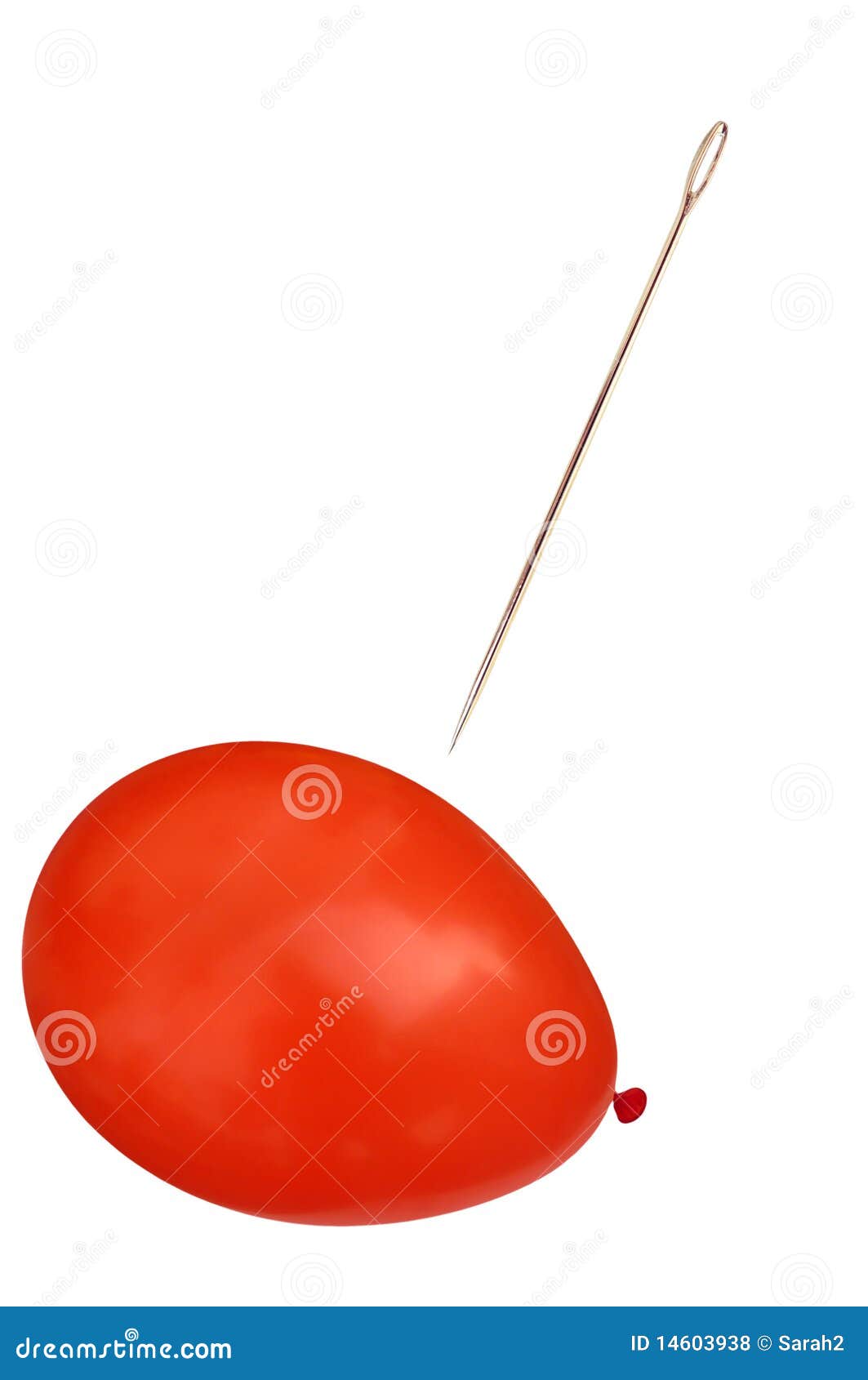Balloon with needle stock photo. Image of bursts, isolated - 14603938