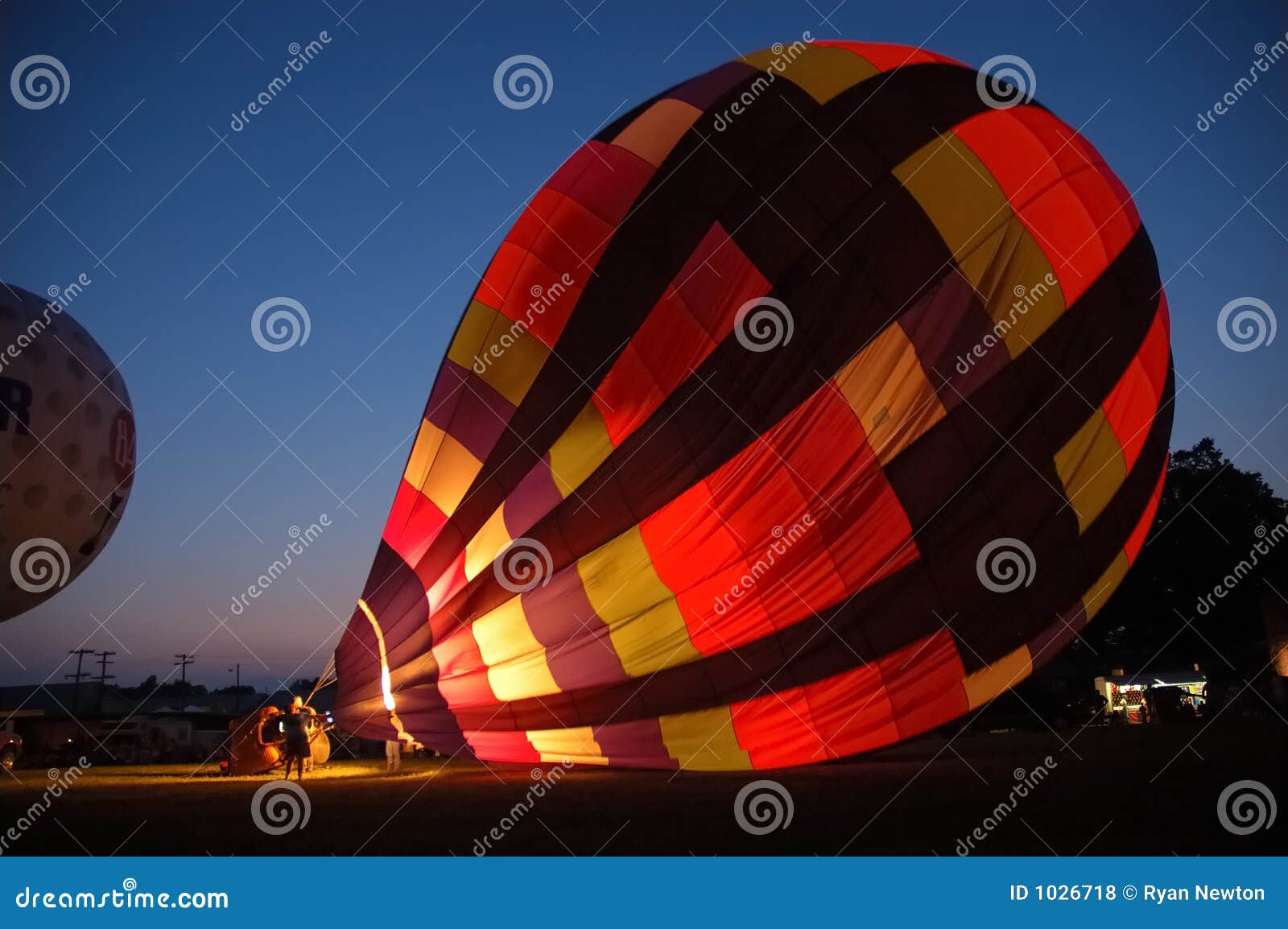 Balloon at Night stock photo. Image of colorful, textiles - 1026718