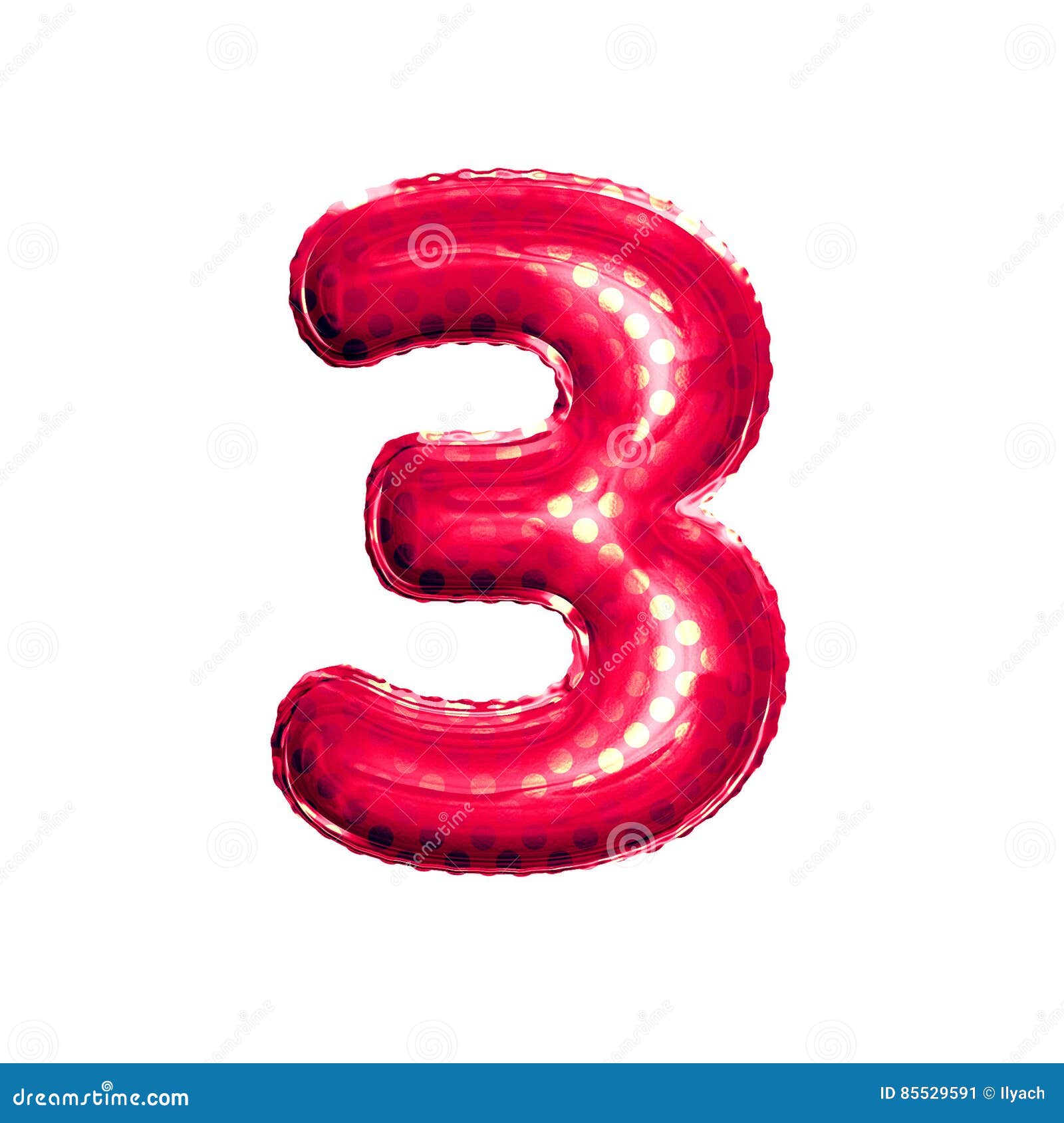 Balloon Number 3 Three 3d Golden Foil Realistic Alphabet Stock ... Balloon Number 3 Three 3d Golden Foil Realistic Alphabet Stock ...