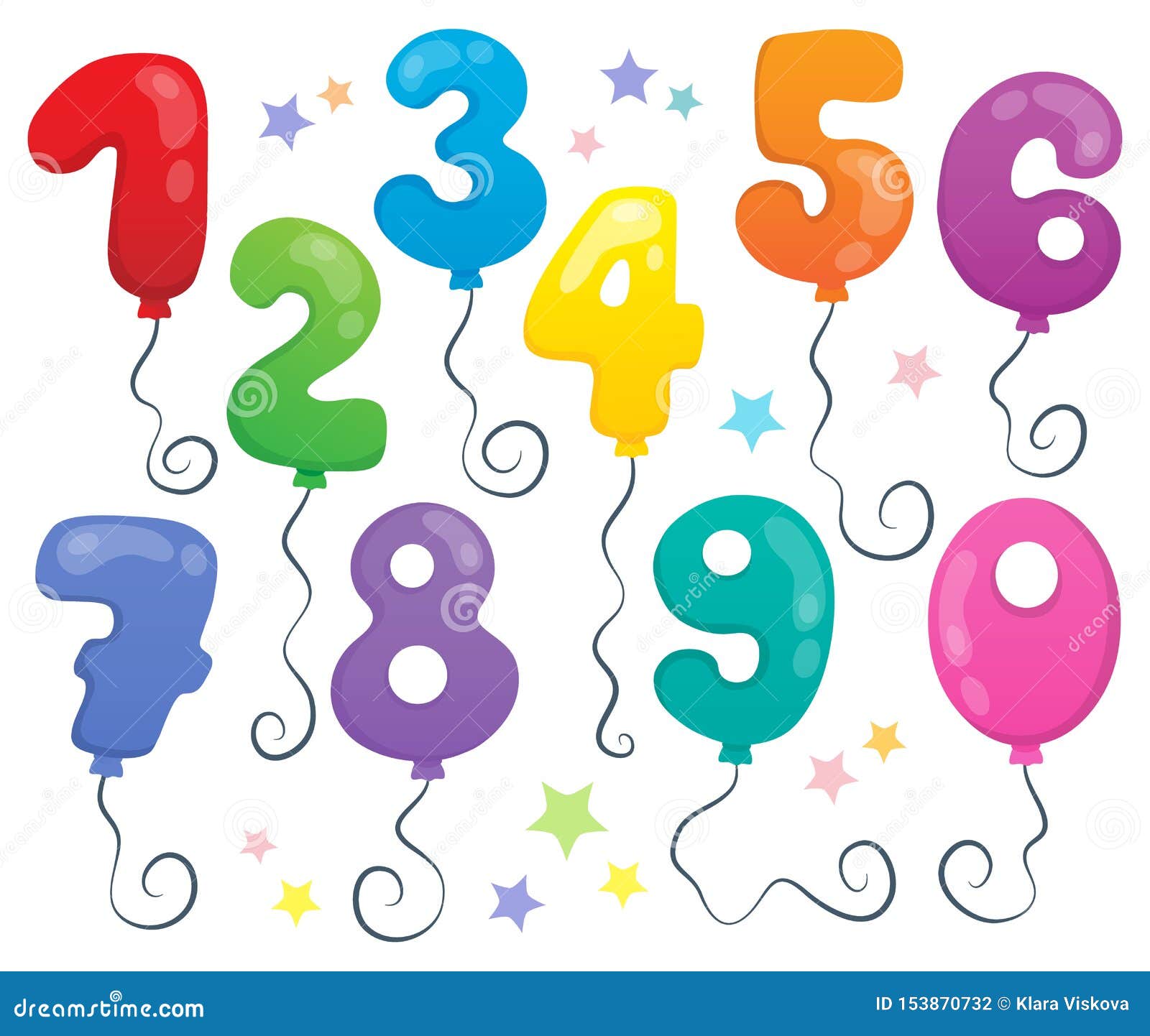 Balloon Numbers Vector Set. | CartoonDealer.com #83345925 Balloon Numbers Vector Set. | CartoonDealer.com #83345925