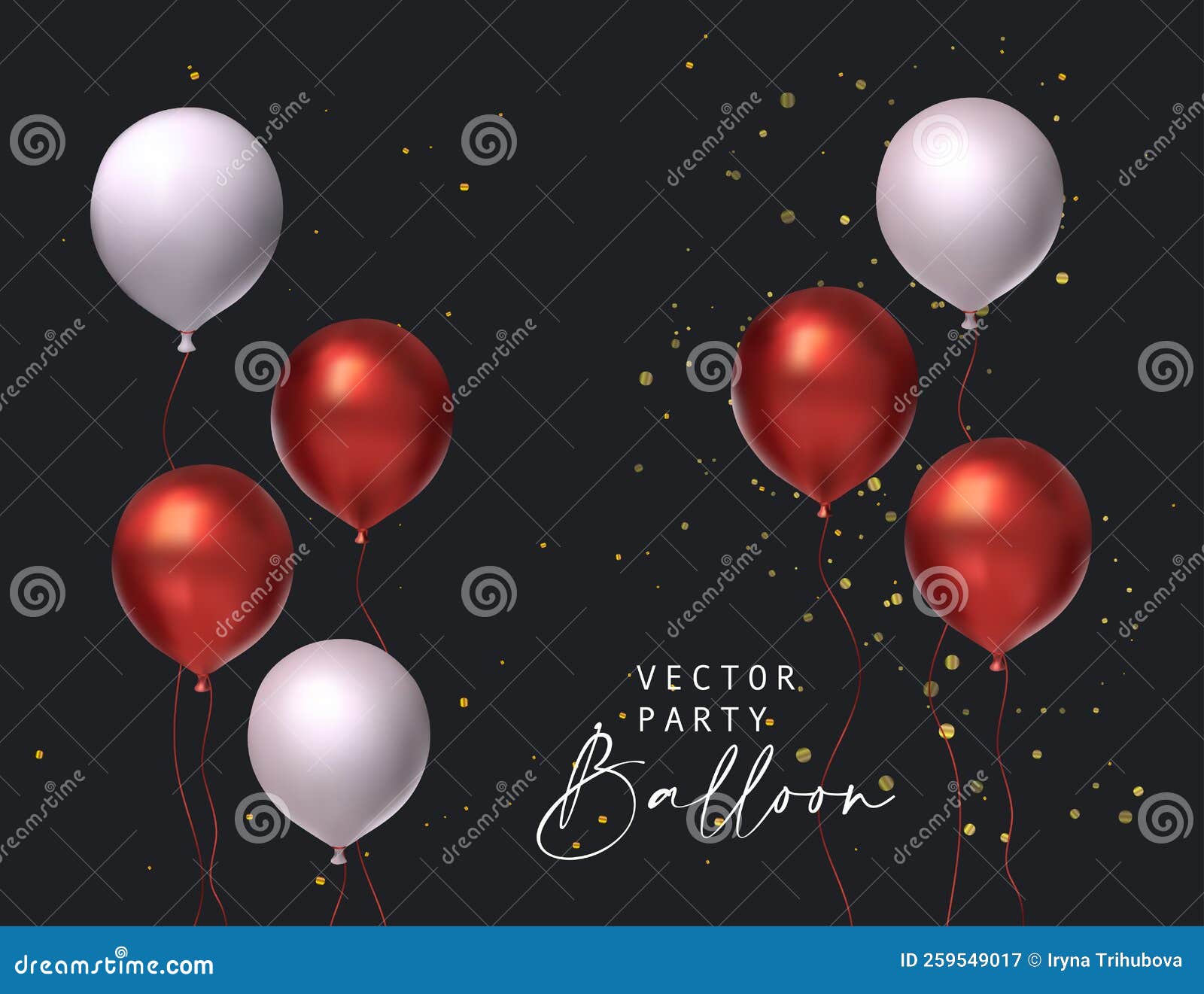 Balloon Party Set Isolated on Transparent Background. Vector Realistic ... Balloon Party Set Isolated on Transparent Background. Vector Realistic ...