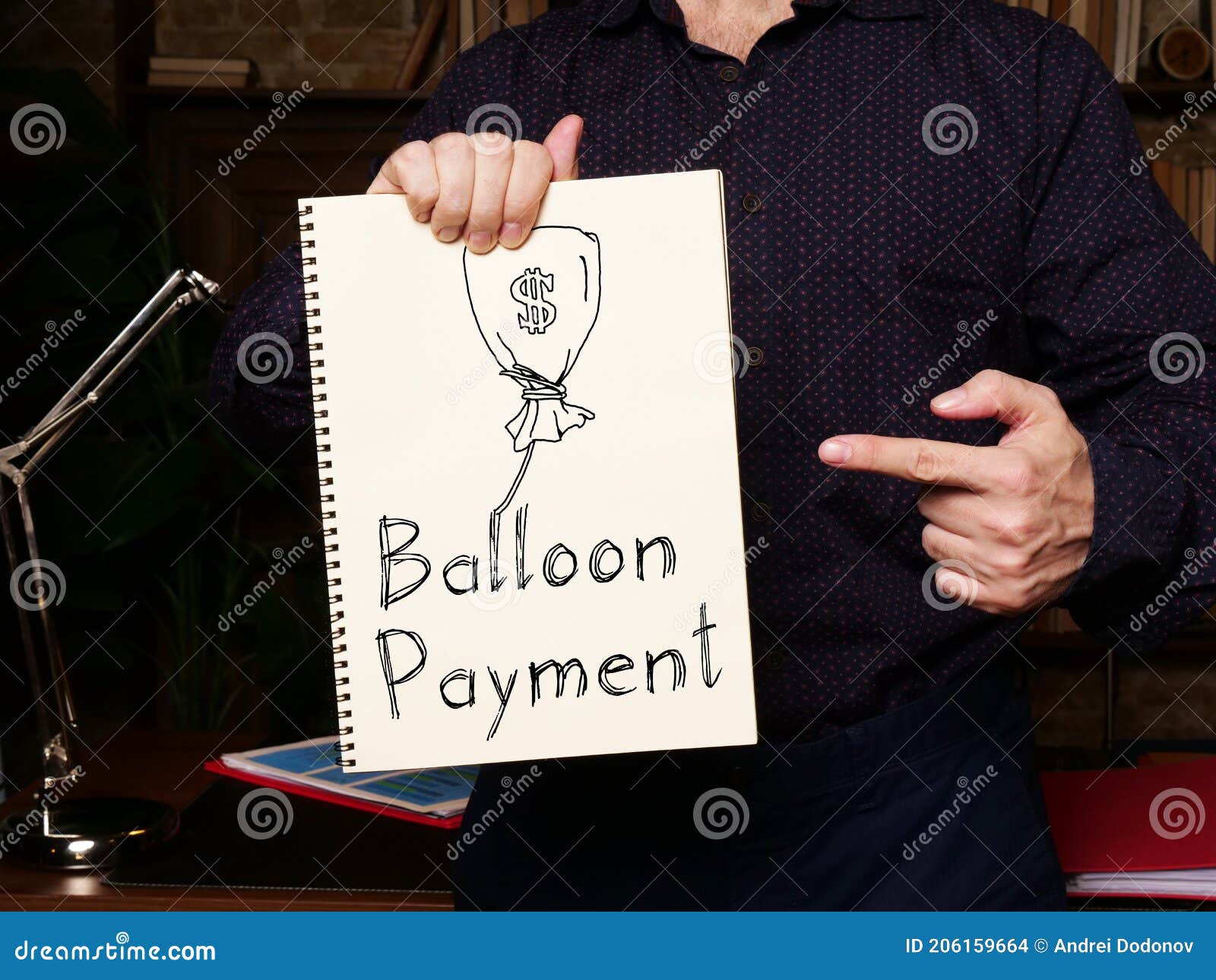 Balloon Payment is Shown on the Conceptual Photo Using the Text Stock ...