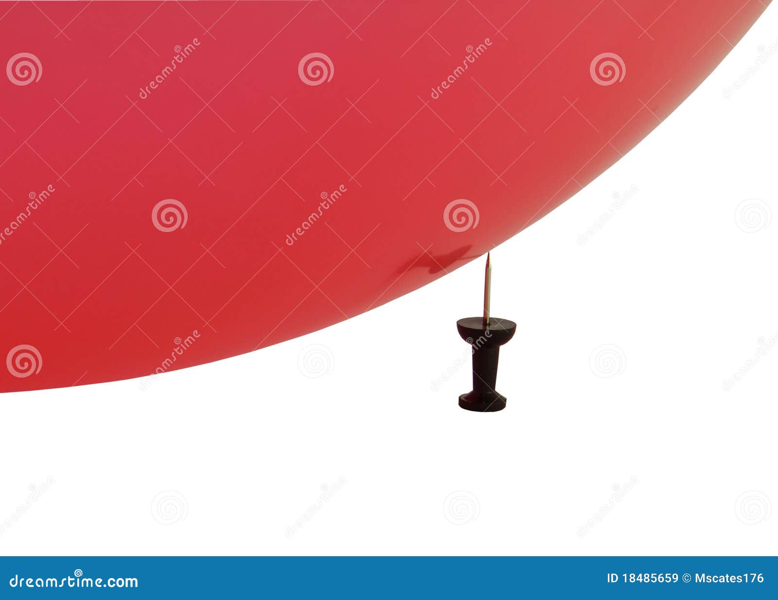 Balloon on a pin stock image. Image of balloon, pierce - 18485659