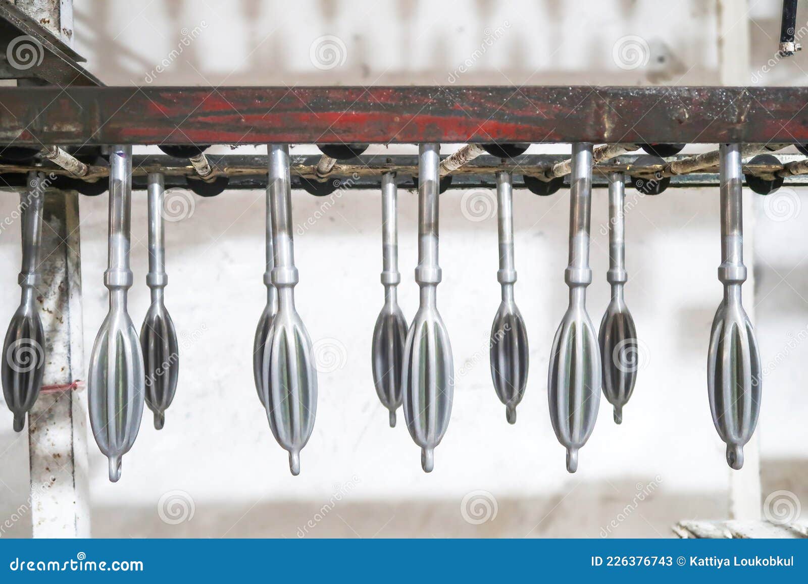Balloon Processing Industry in the Factory. Steel Machine Stock Image ...