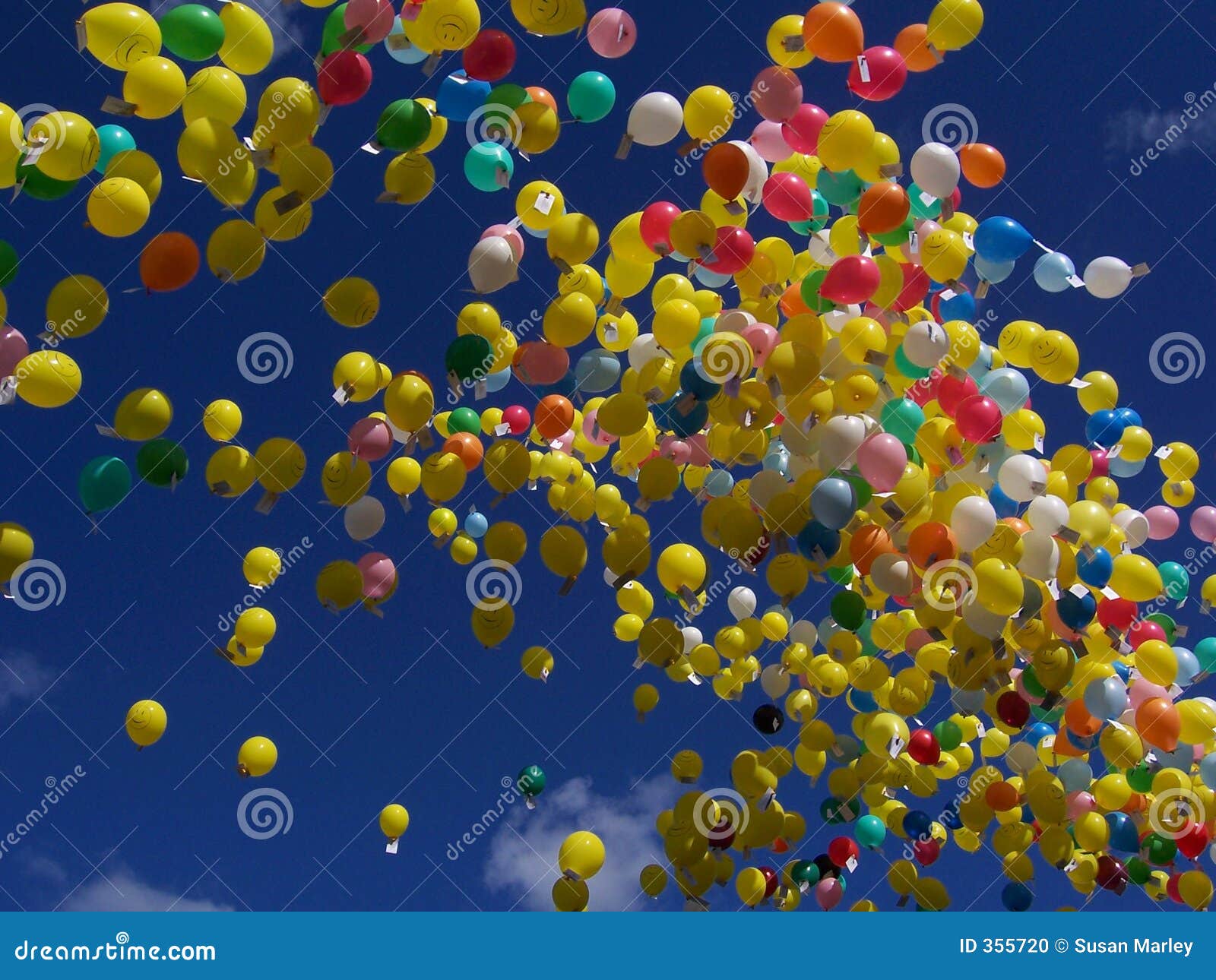 Balloon race 2 stock photo. Image of helium, released, release - 355720