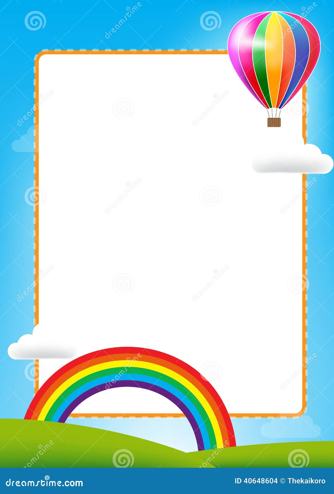 Balloon Rainbow Color Cartoon Vector | CartoonDealer.com #219364741