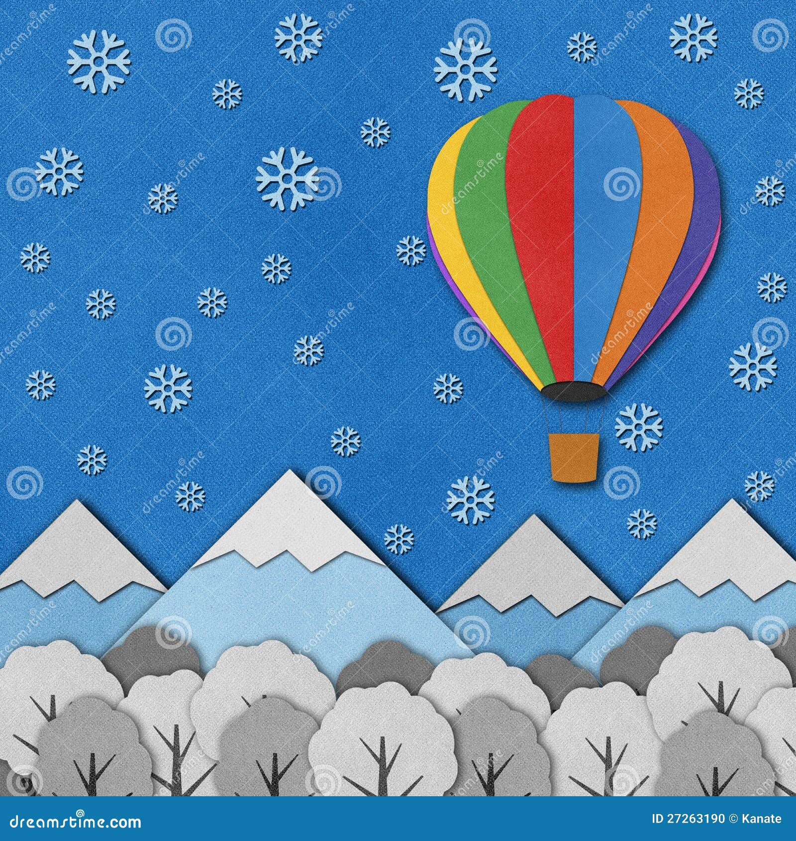 Balloon Recycled Paper Background Stock Illustration - Illustration of ...