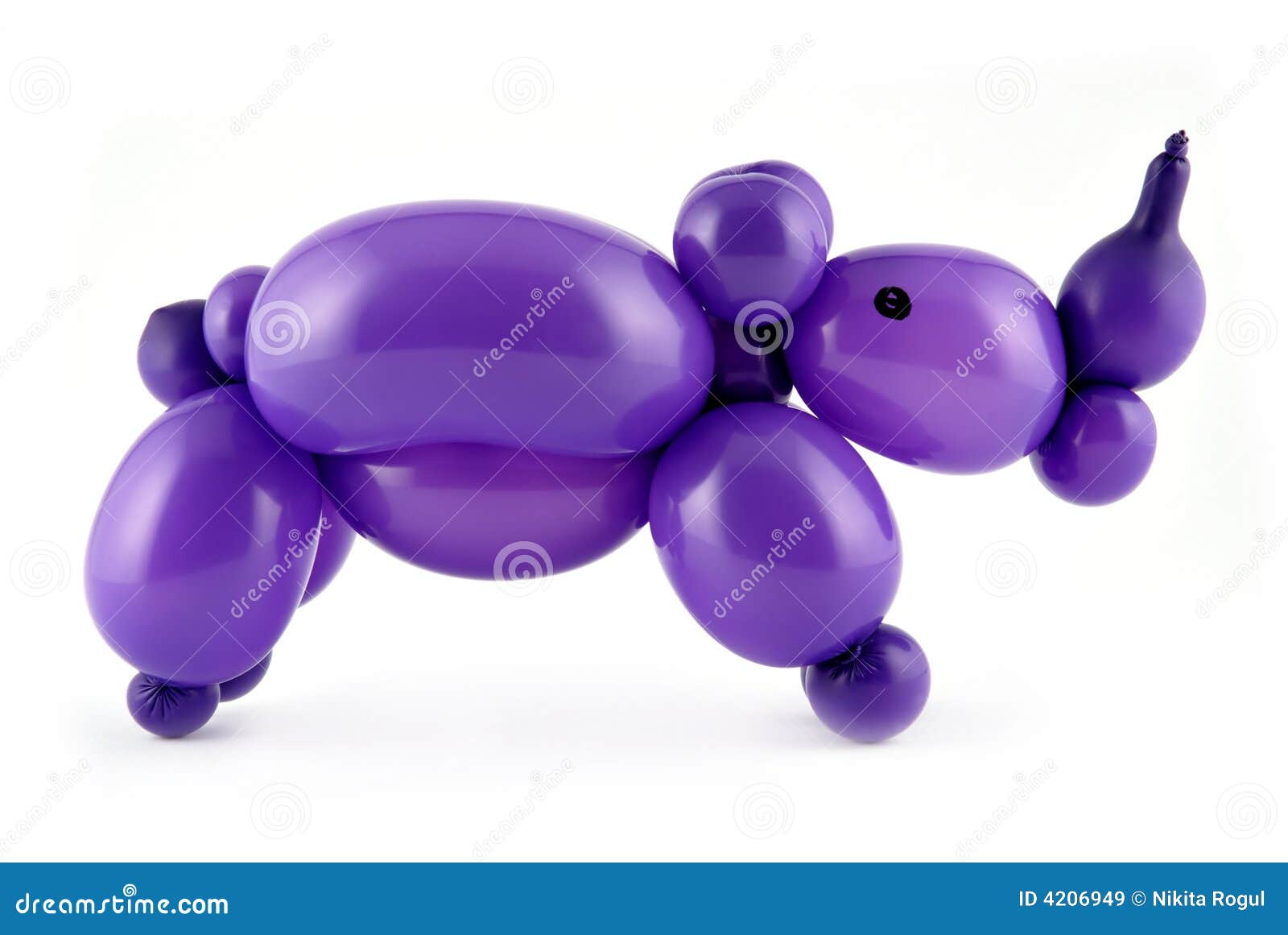 Balloon rhino stock image. Image of creativity, rhino - 4206949