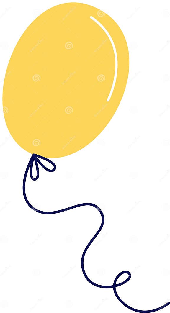 Balloon on Rope stock vector. Illustration of decoration - 321740664