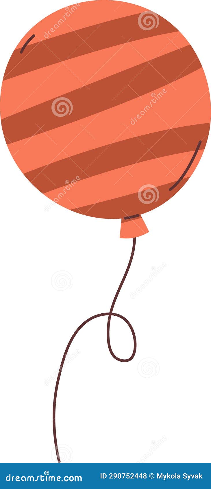 Balloon on Rope stock illustration. Illustration of carnival - 290752448