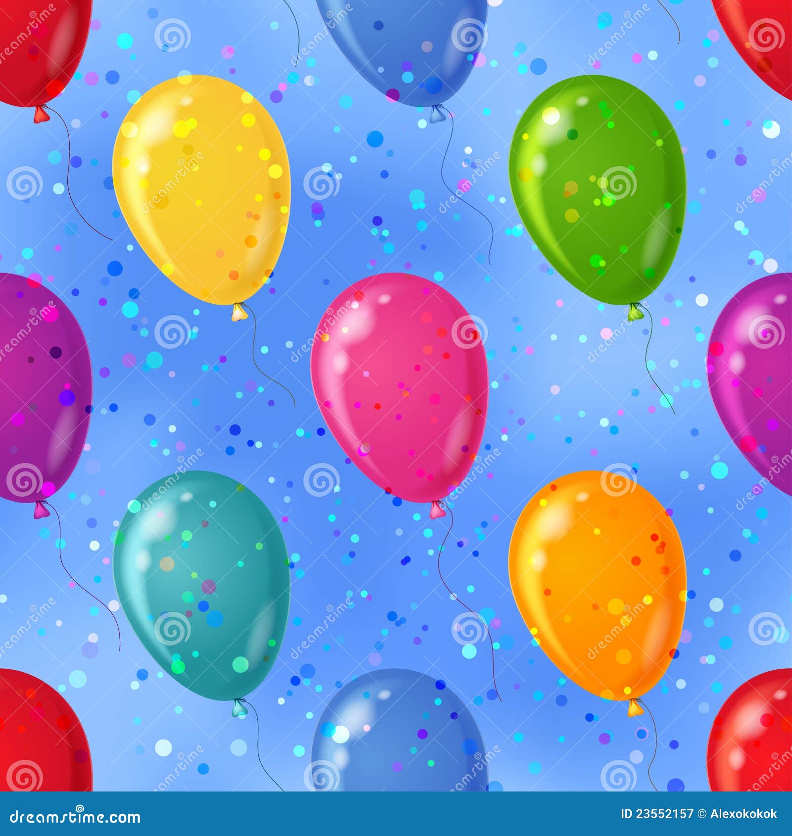 Balloon Seamless Background Sky Stock Illustrations – 3,238 Balloon ...