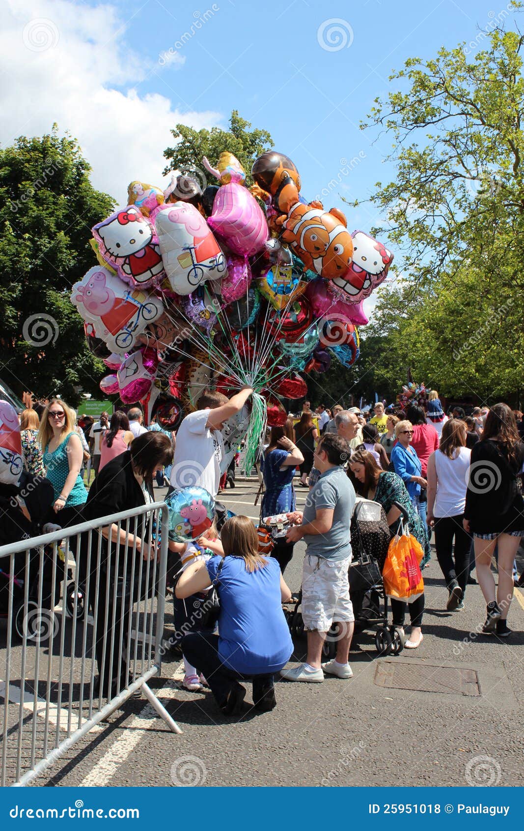Balloon seller at festival editorial stock photo. Image of vendor ...