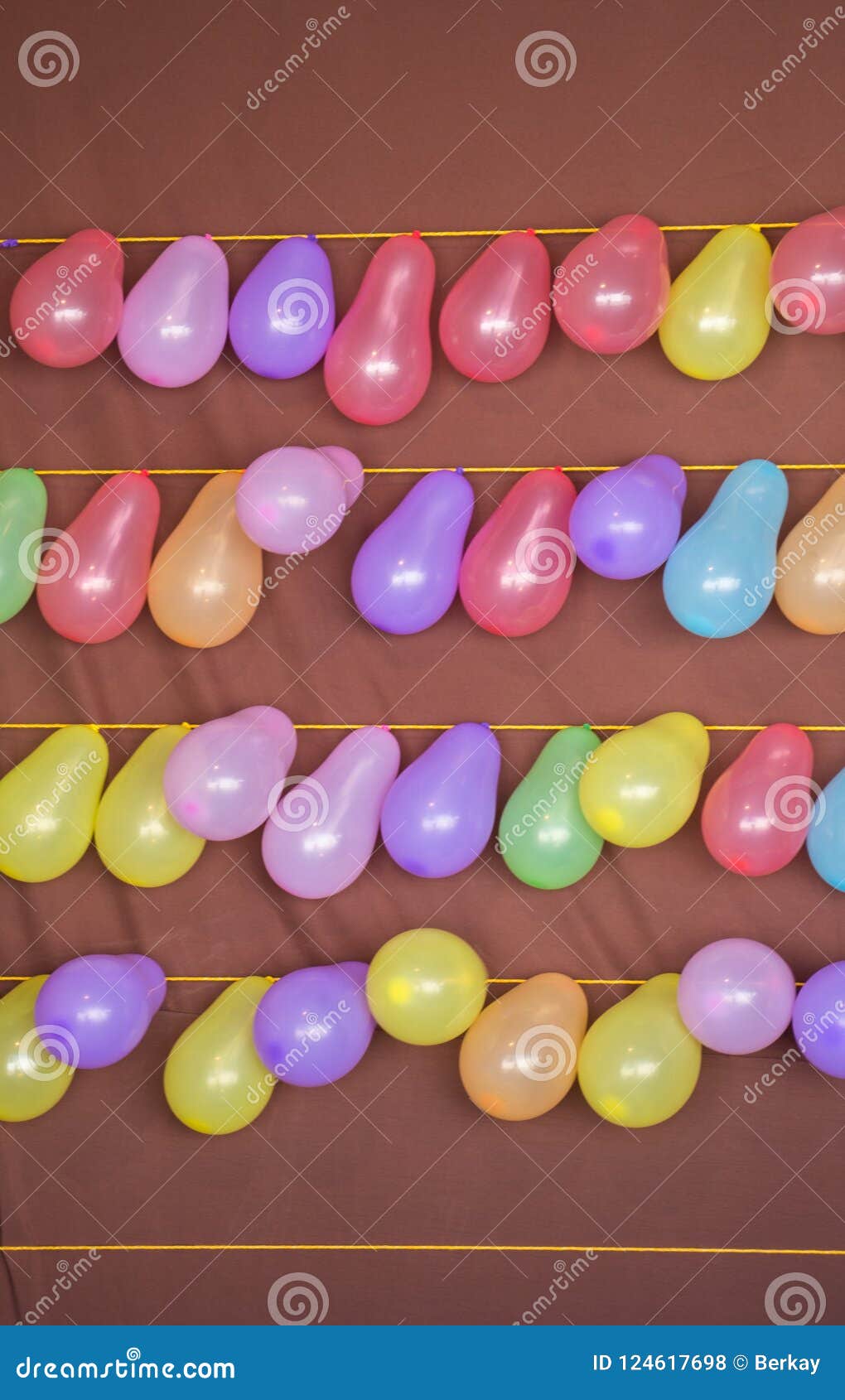 Balloon Shooting Game with Balloons on a String Stock Photo - Image of ...