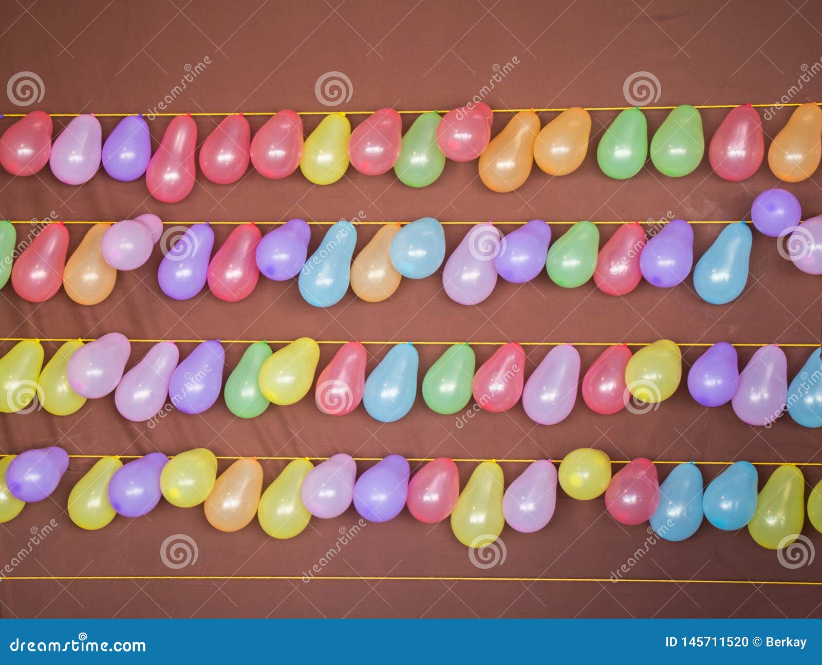 Balloon Shooting Game with Balloons on a String Stock Photo - Image of ...