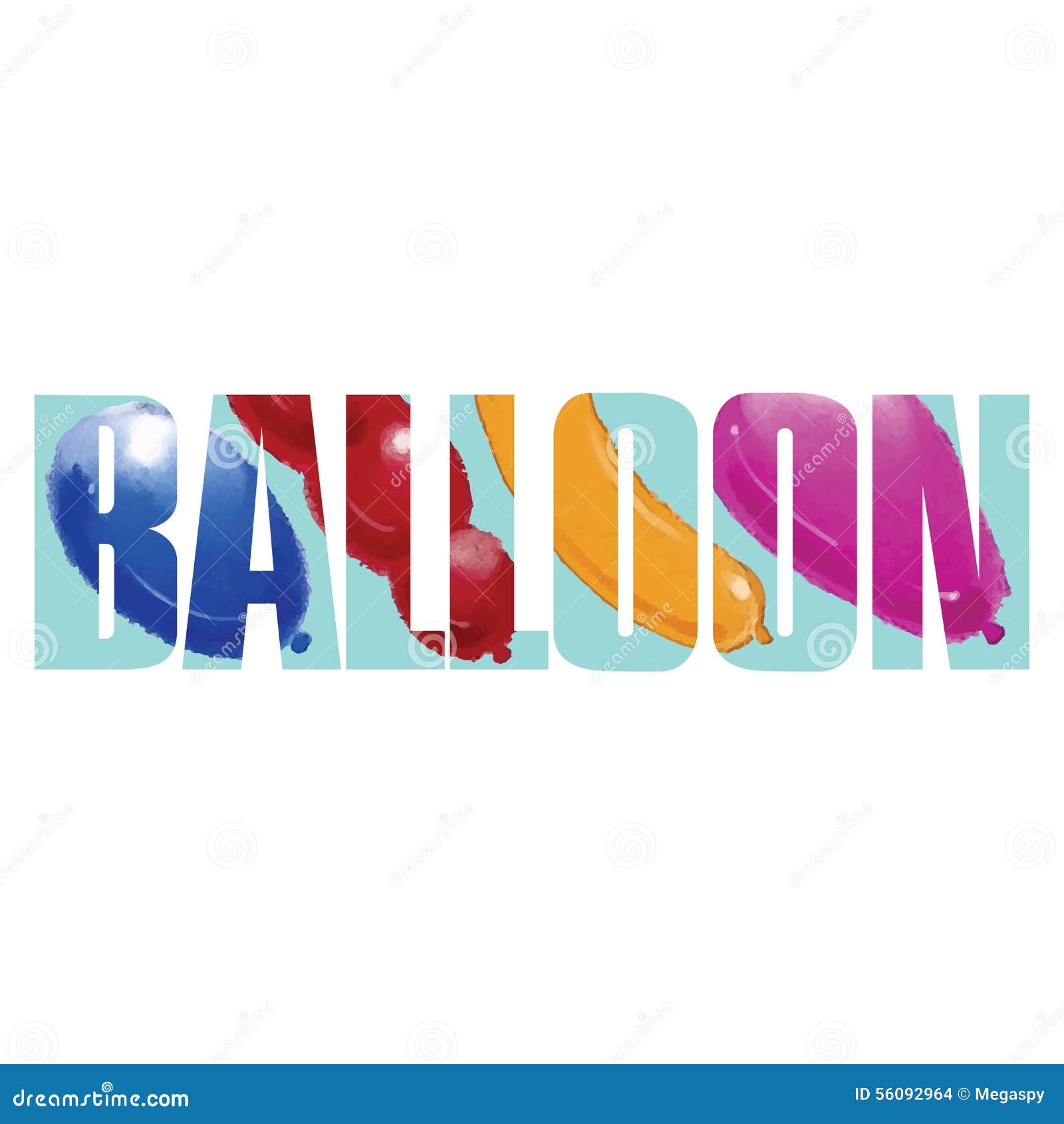 Balloon sign stock vector. Illustration of silhouette - 56092964