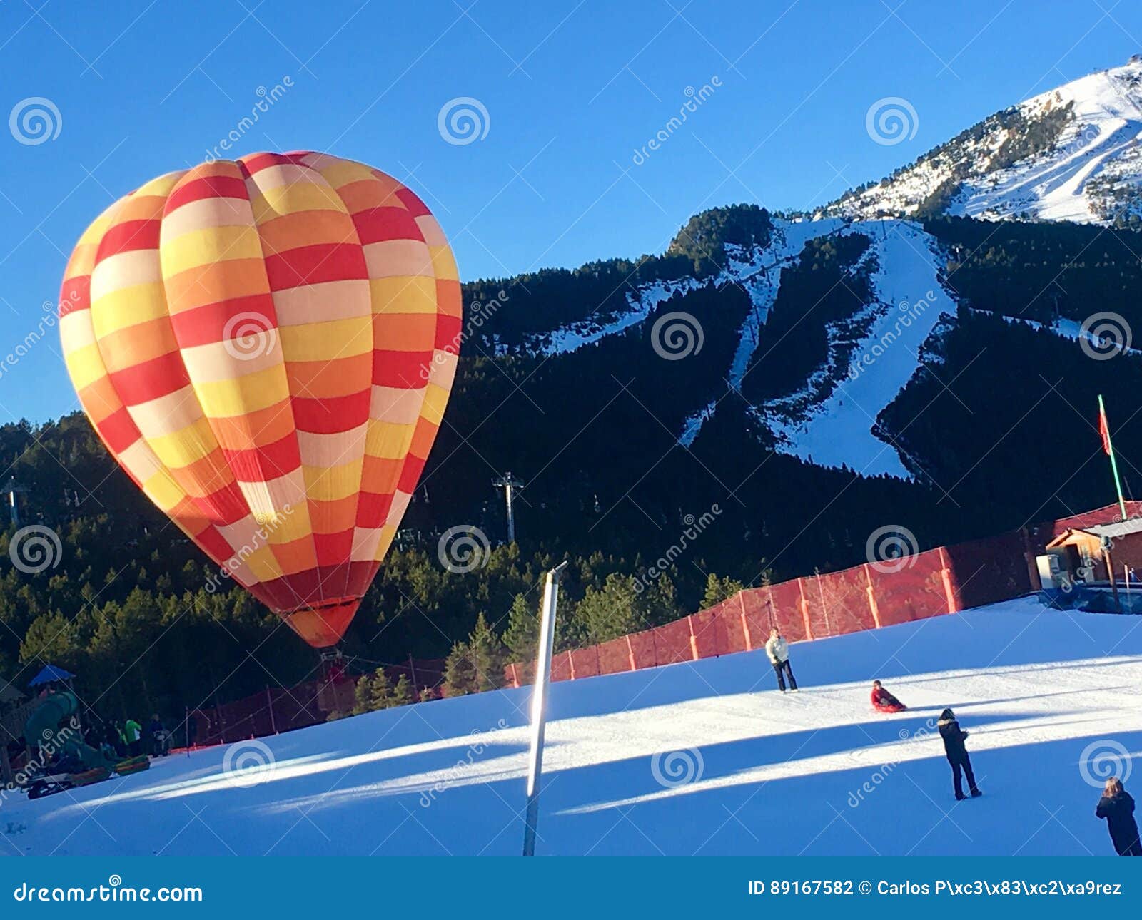 Balloon in the snow stock photo. Image of snow, balloon - 89167582