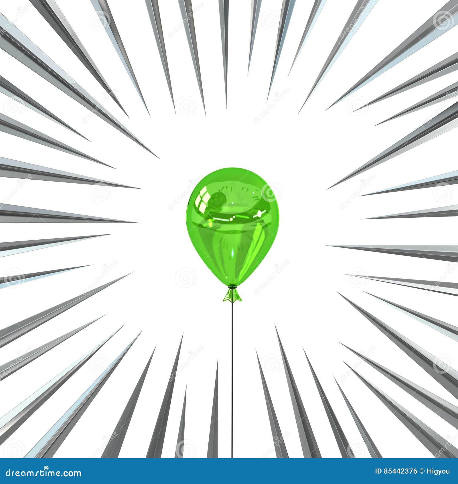 Balloon Spikes stock illustration. Illustration of spikes - 85442376