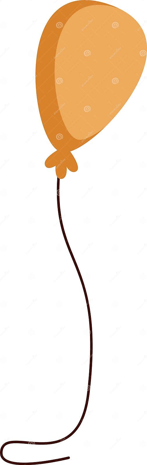 Balloon on Thread stock vector. Illustration of happy - 283458044