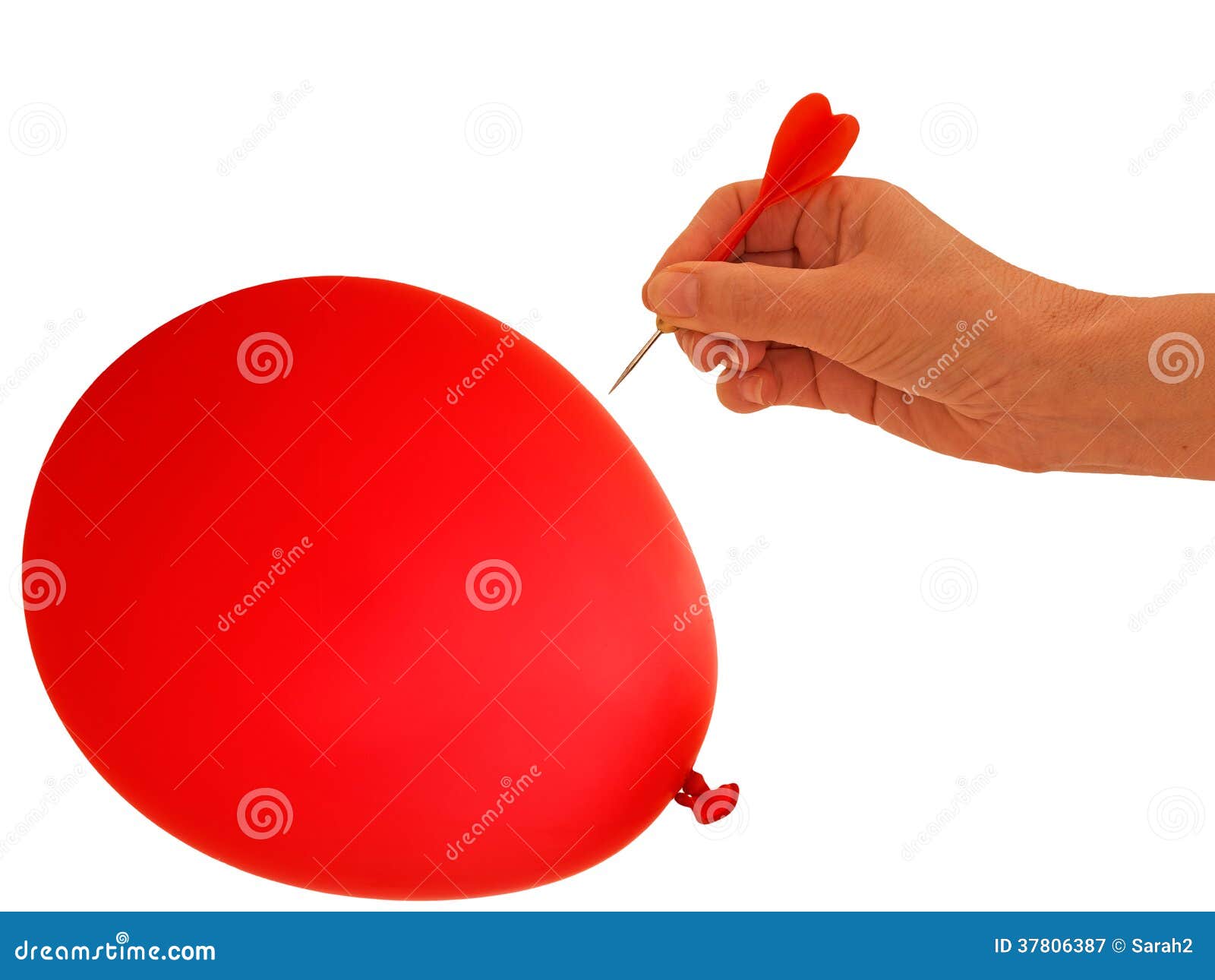 Balloon To Go Bang, Pop - Business Metaphor Stock Image - Image of ...