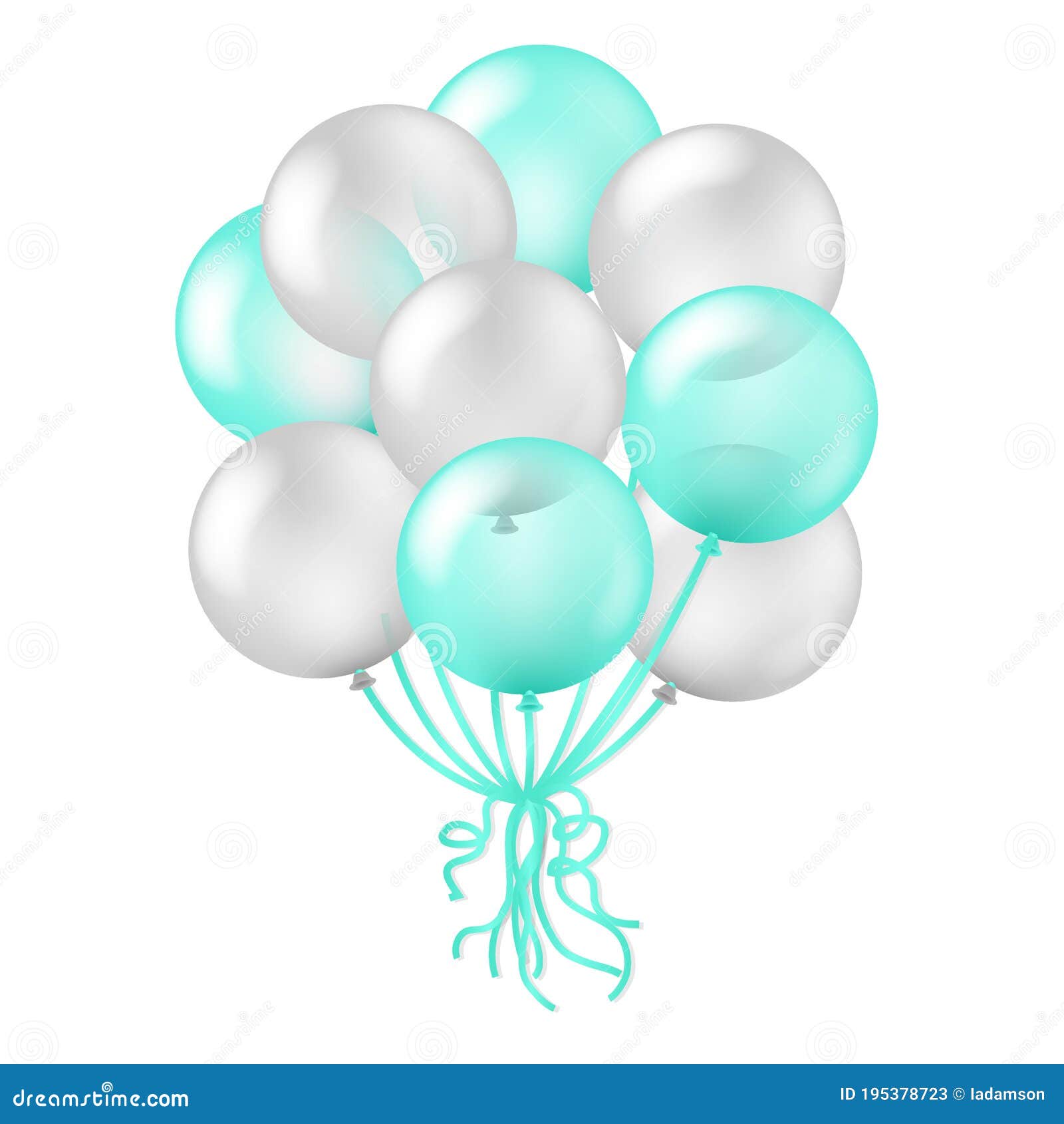Balloon in Transparent Background Stock Vector - Illustration of event ...