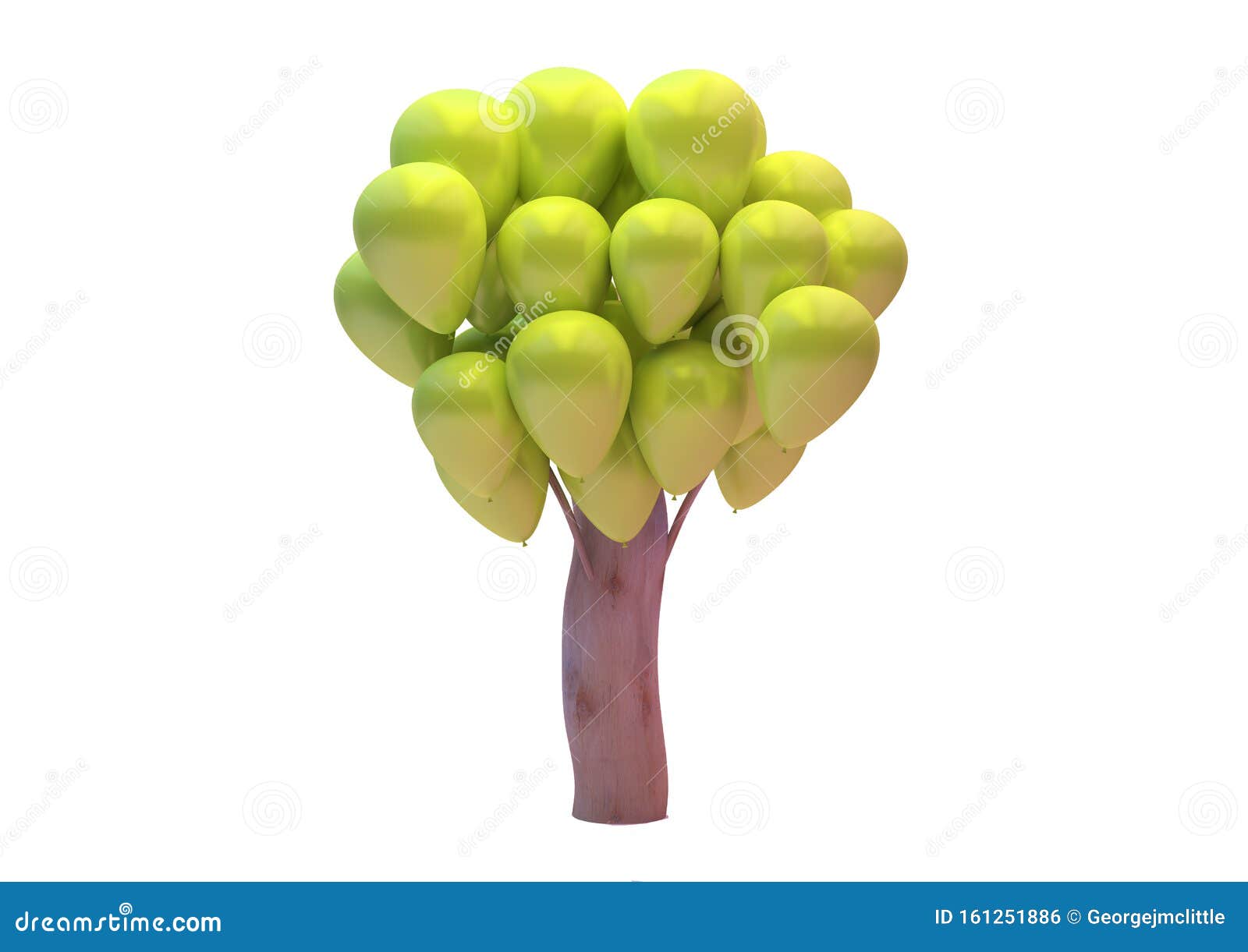 Balloon tree isolated stock illustration. Illustration of concept ...