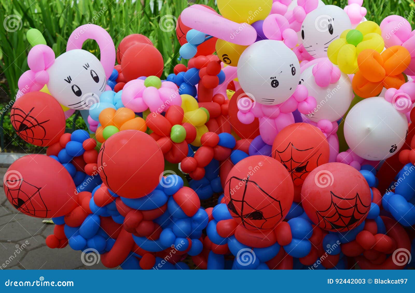 Balloon Twisting On White Background With Pump Royalty-Free Stock Photo ...
