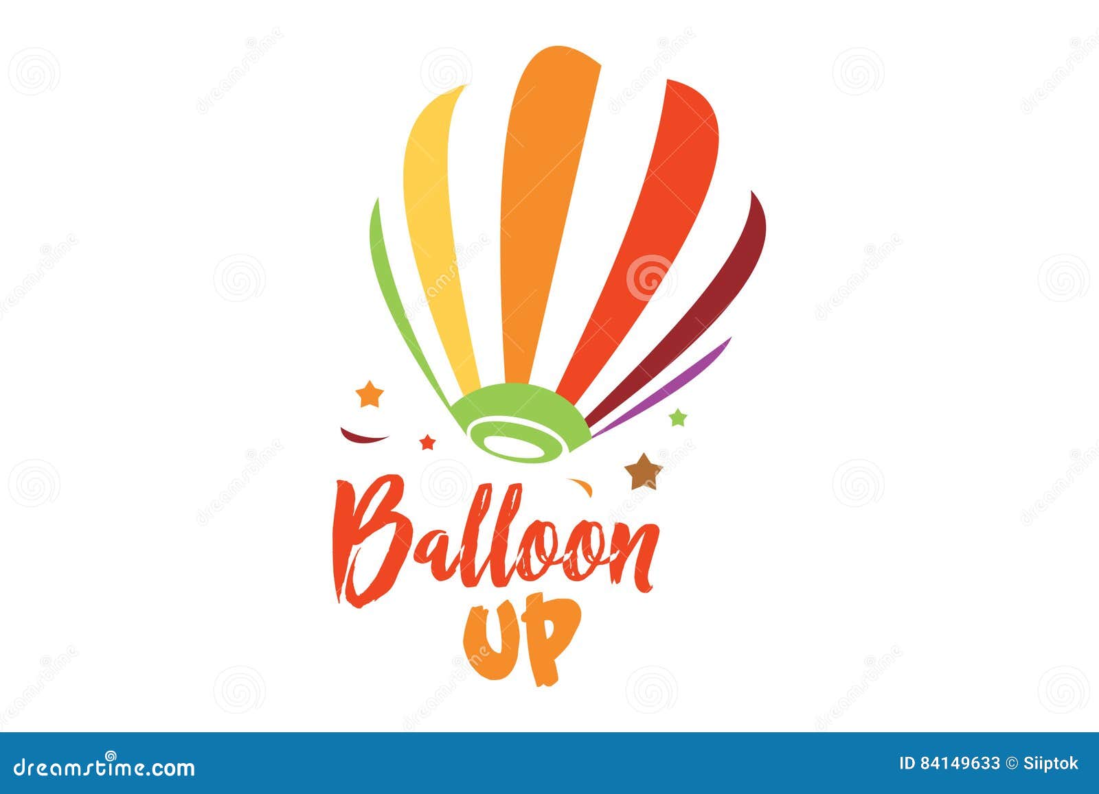 Balloon up logo stock illustration. Illustration of ballooning - 84149633