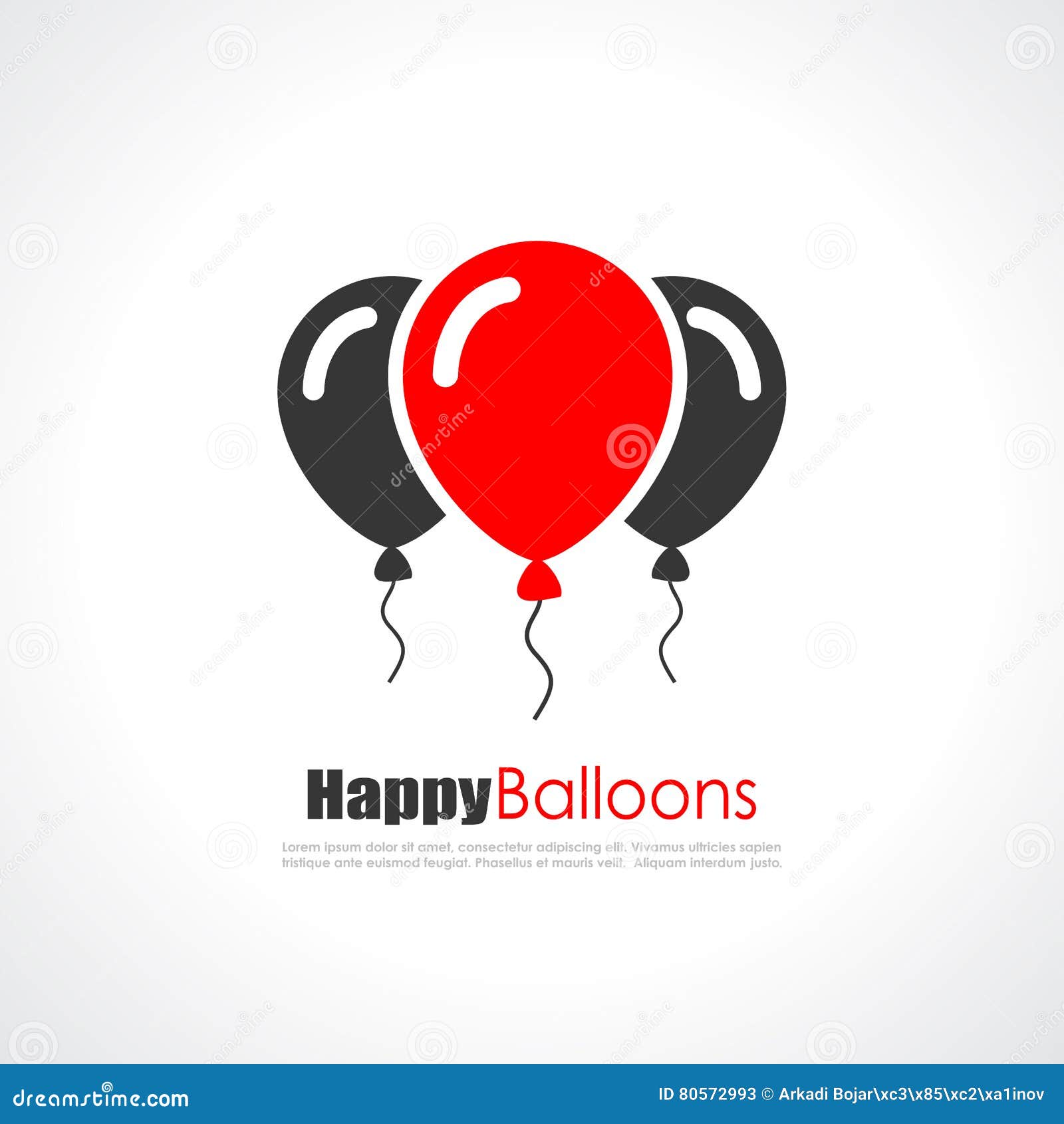 Balloon vector logo stock vector. Illustration of helium - 80572993